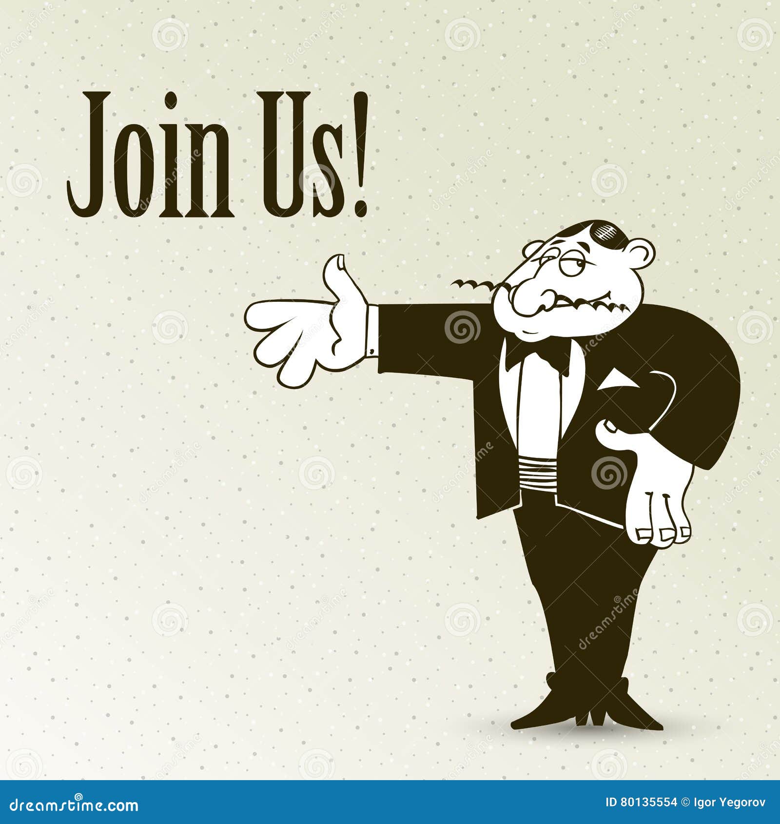 Join Us, Cartoon Concept Abstract Business Stock Vector - Illustration ...