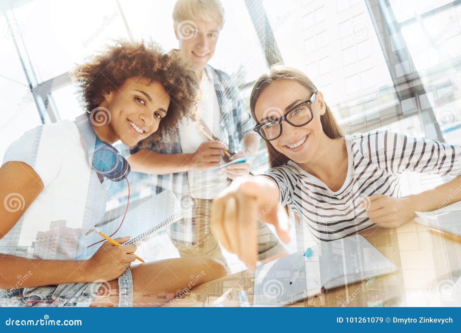 Diligent Students Preparing for Exams Together Stock Image - Image of ...