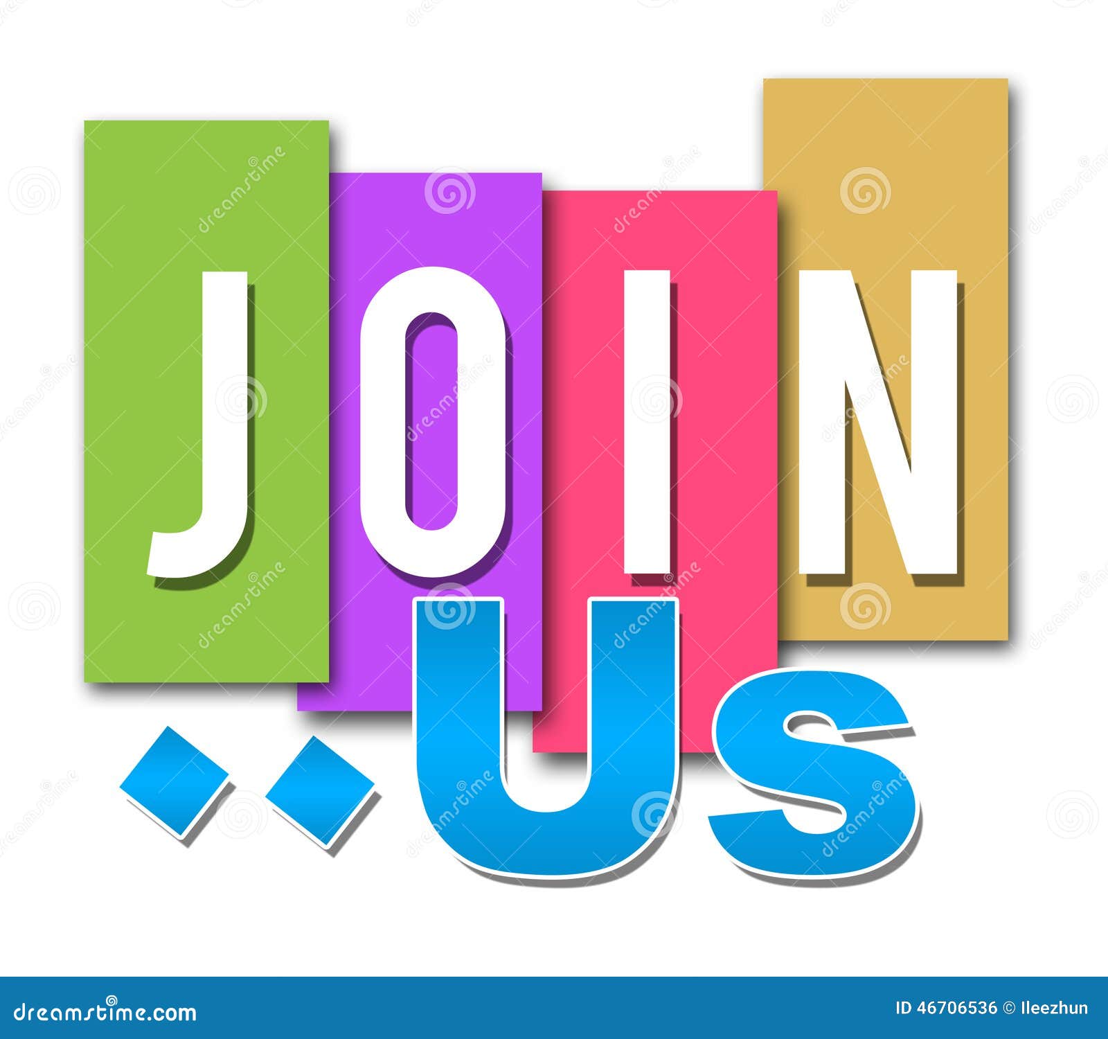 Join Us Colorful Stripes stock illustration. Illustration of modern ...