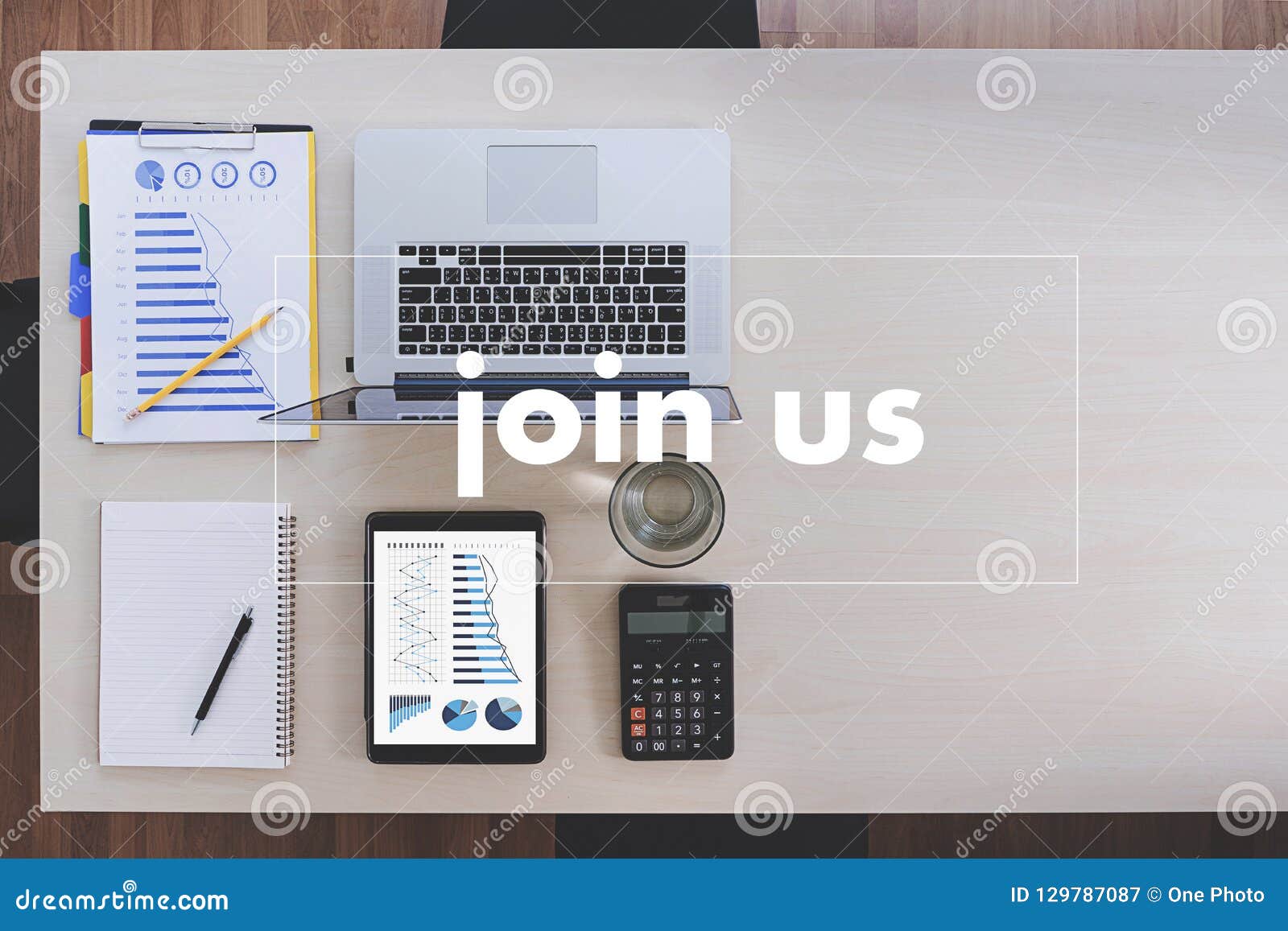 Join Us Concept Businessman Working at Office JOIN OUR TEAM Stock Image ...
