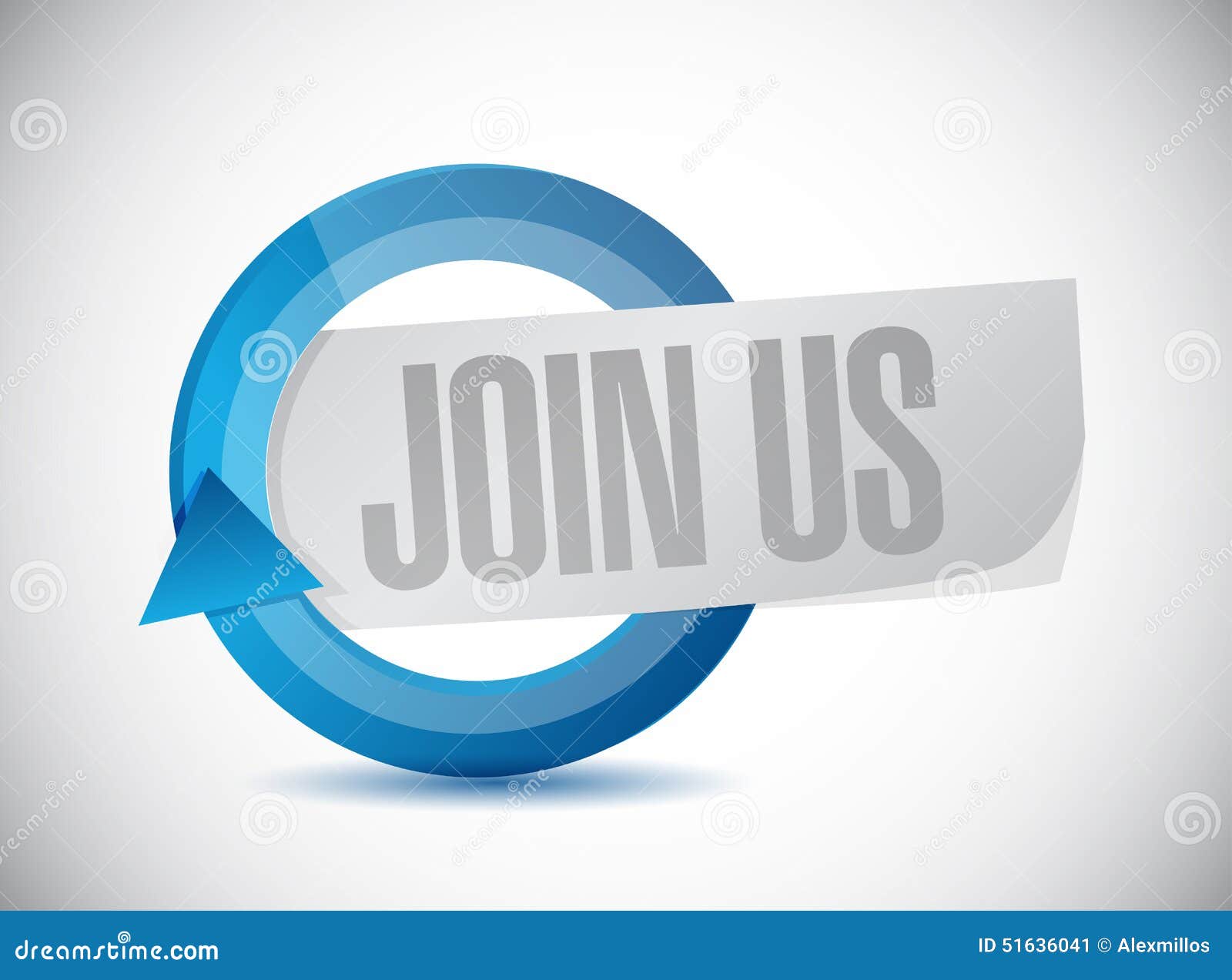 Join Us Cycle Sign Concept Illustration Stock Illustration ...