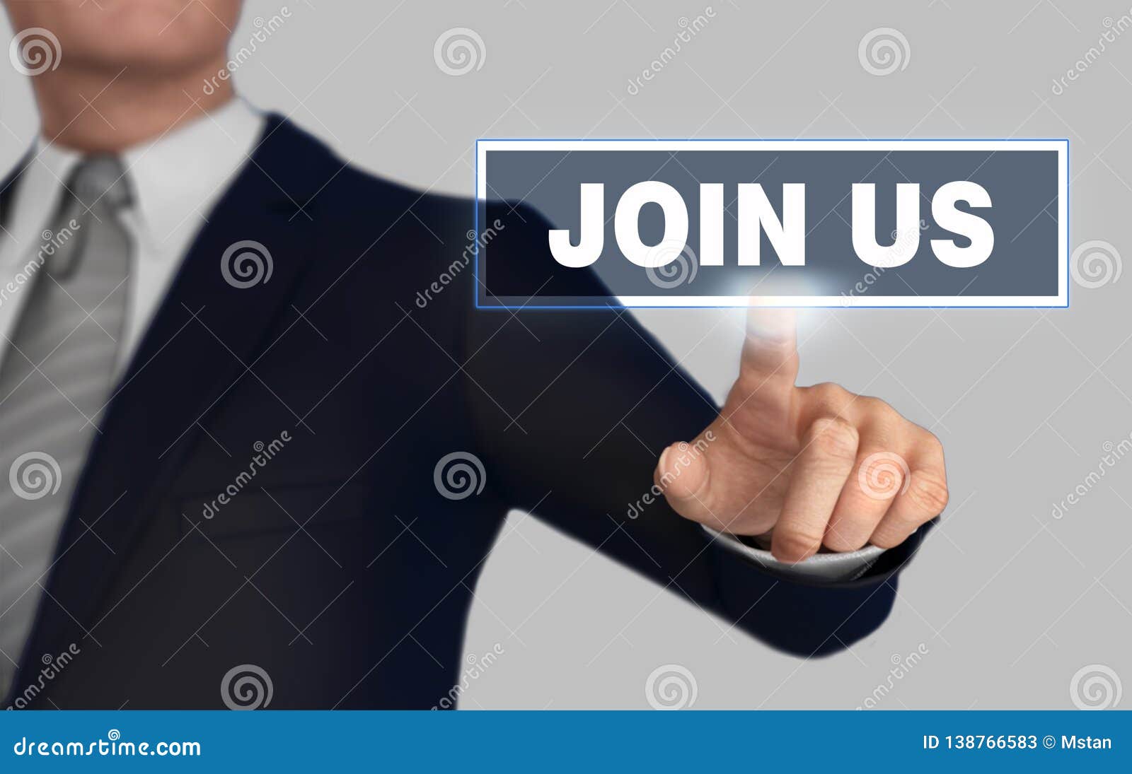 Join Us Pushing Concept 3d Illustration Stock Image - Image of joining ...