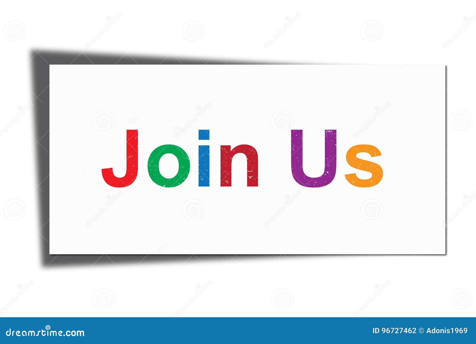 Join us graphic stock vector. Illustration of illustrated - 96727462