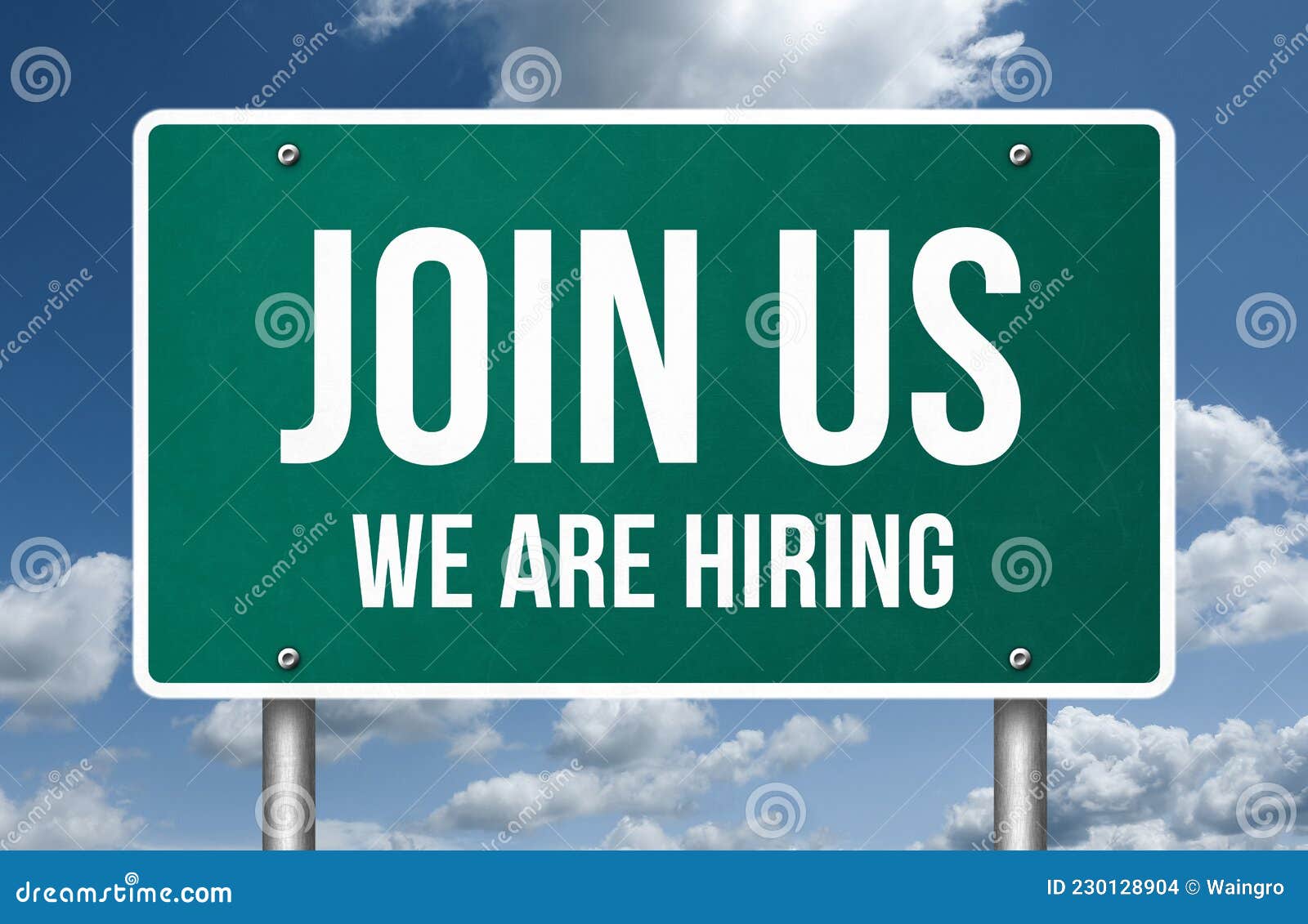 Join Us we are Hiring - Road Sign Message Stock Illustration ...