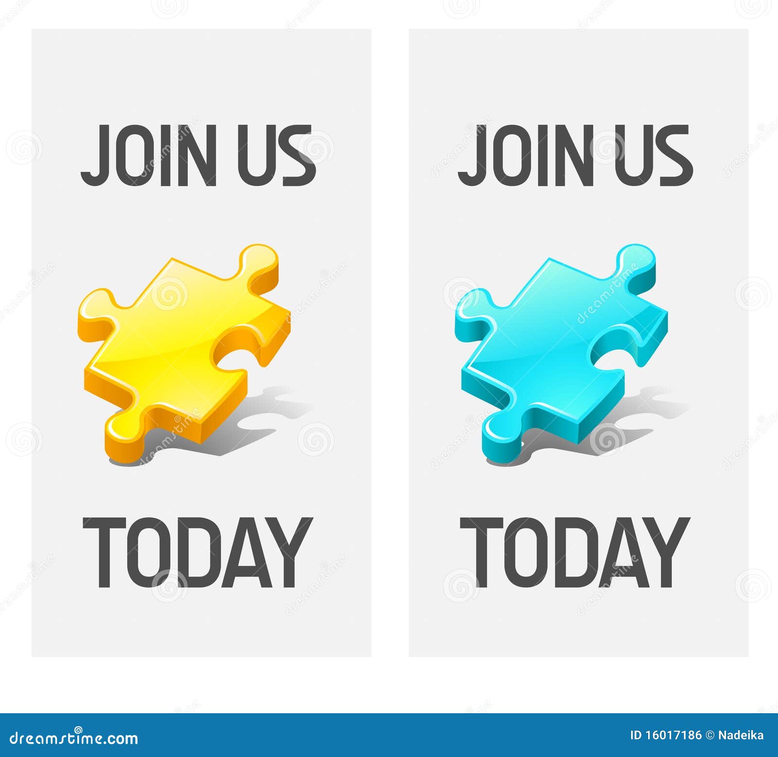 Join us icons stock vector. Illustration of offer, puzzle - 16017186