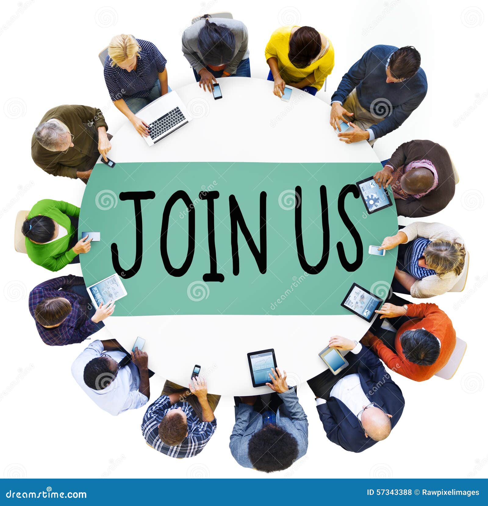 Join Us Invitation Support Business Concept Stock Photo - Image of view ...