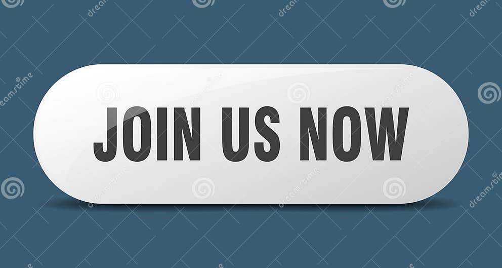 Join Us Now Button. Join Us Now Sign. Key. Push Button Stock Vector ...