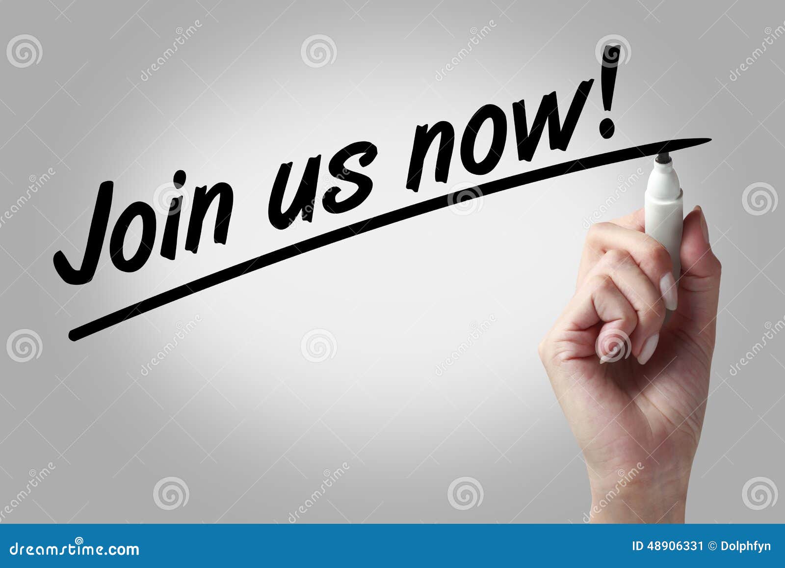 Join us now! stock image. Image of online, people, hand - 48906331