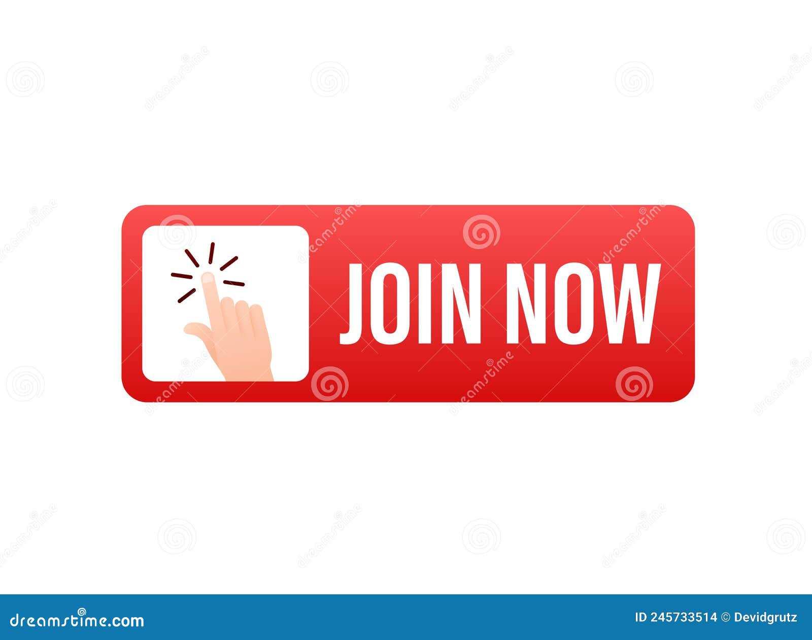 Join Us Now Label. Web Banner Template. Vector Stock Illustration ...