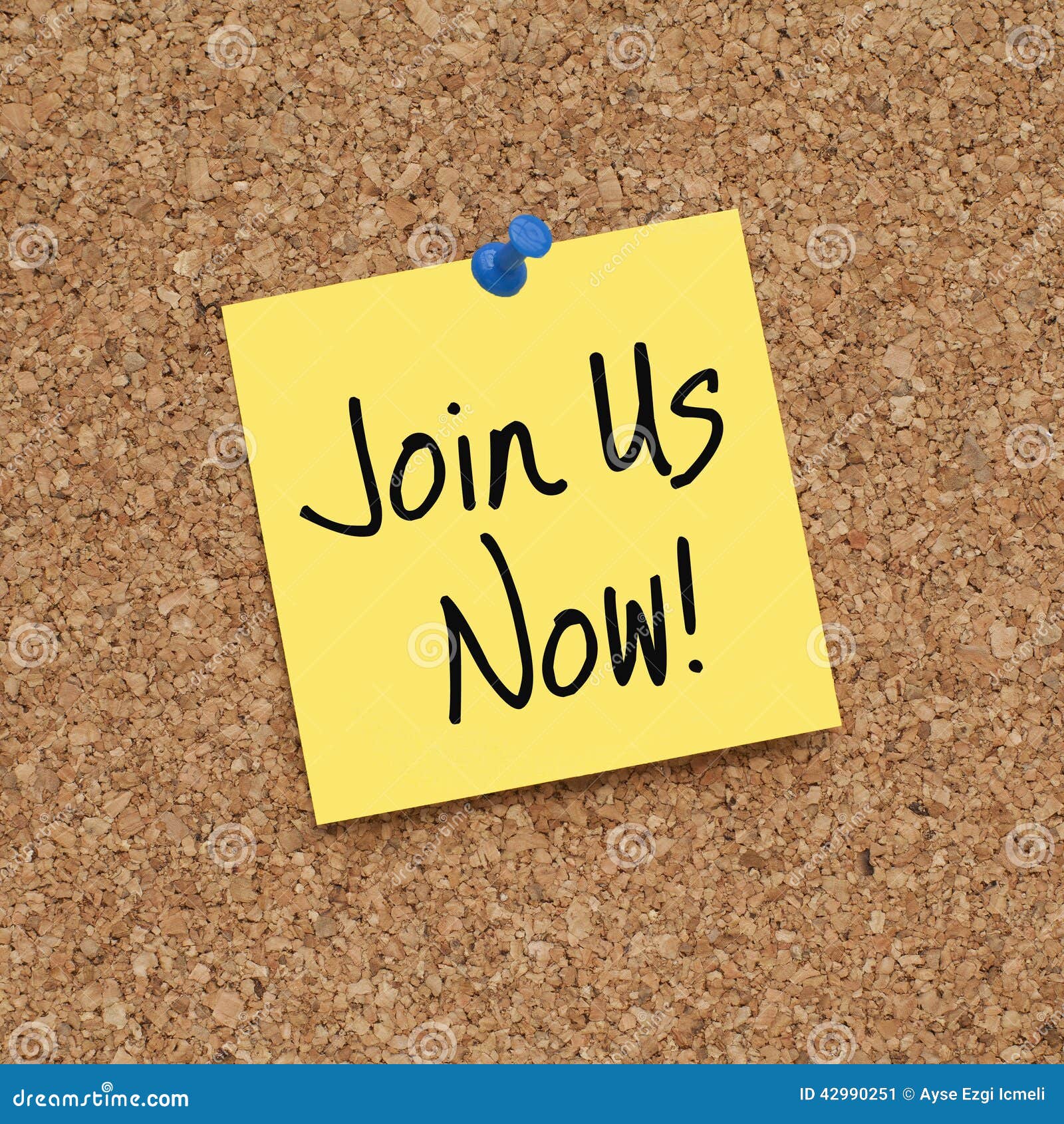 Join us now stock image. Image of form, noticeboard, announcement ...
