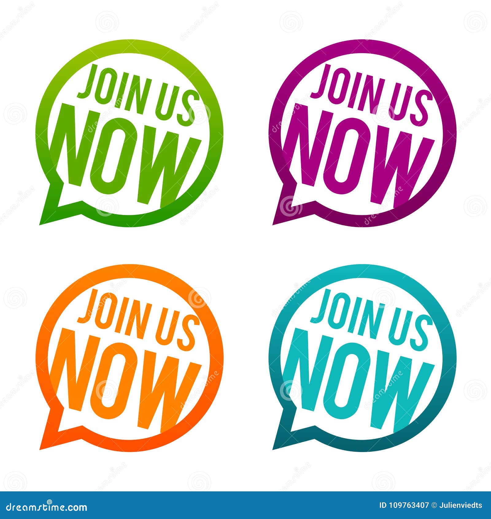 Join Us Now Round Buttons. Circle Eps10 Vector. Stock Vector ...