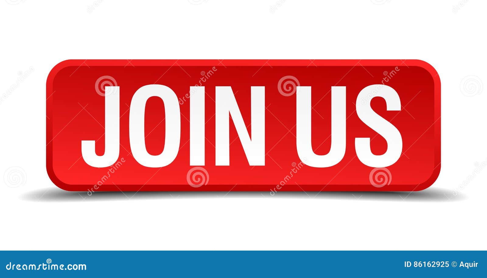 Join Us Red 3d Square Button Stock Vector - Illustration of background ...