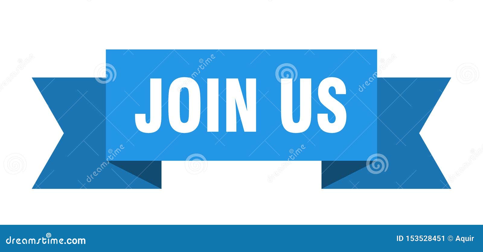 Join us ribbon. stock vector. Illustration of seal, white - 153528451