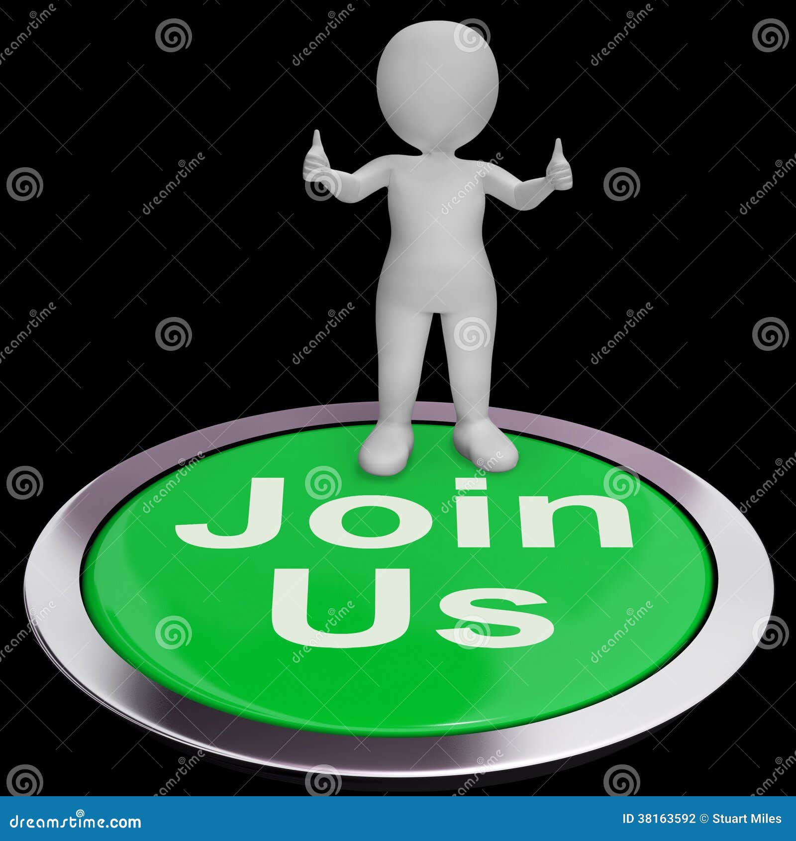 Join Us Shows Registering Membership or Club Stock Illustration ...