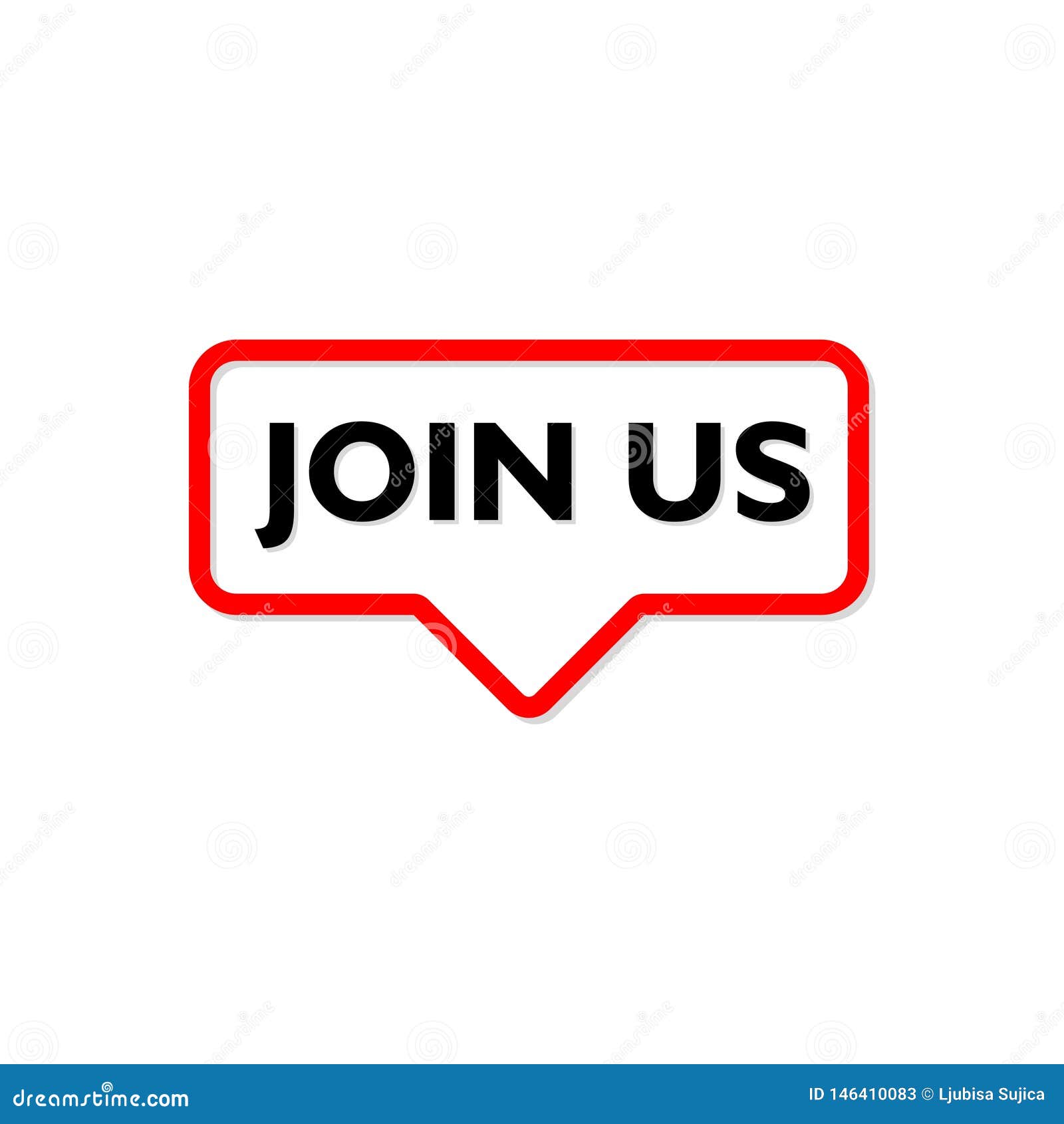 Join us sign icon stock vector. Illustration of invite - 146410083