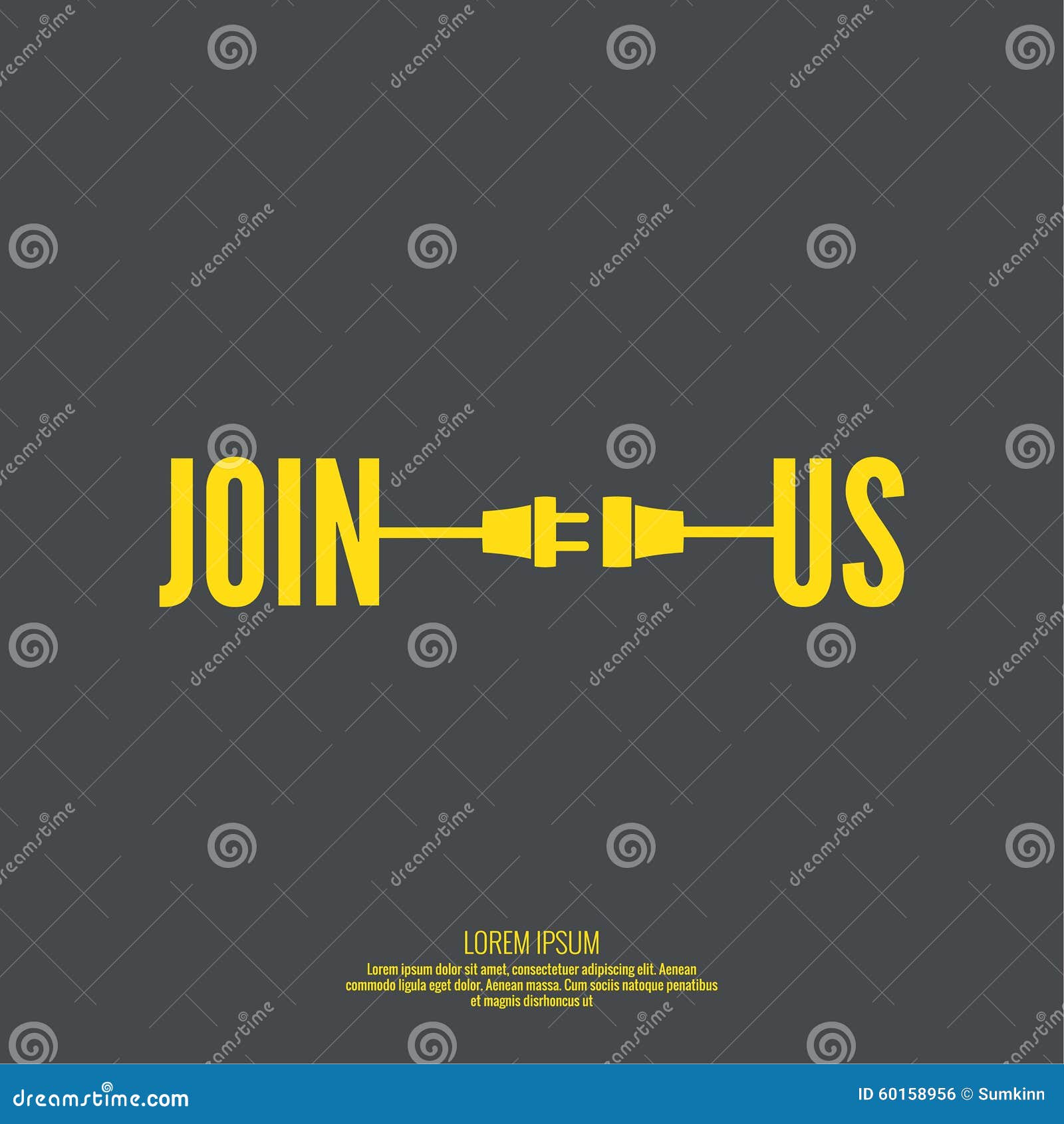 Join Us sign stock vector. Illustration of member, associate - 60158956