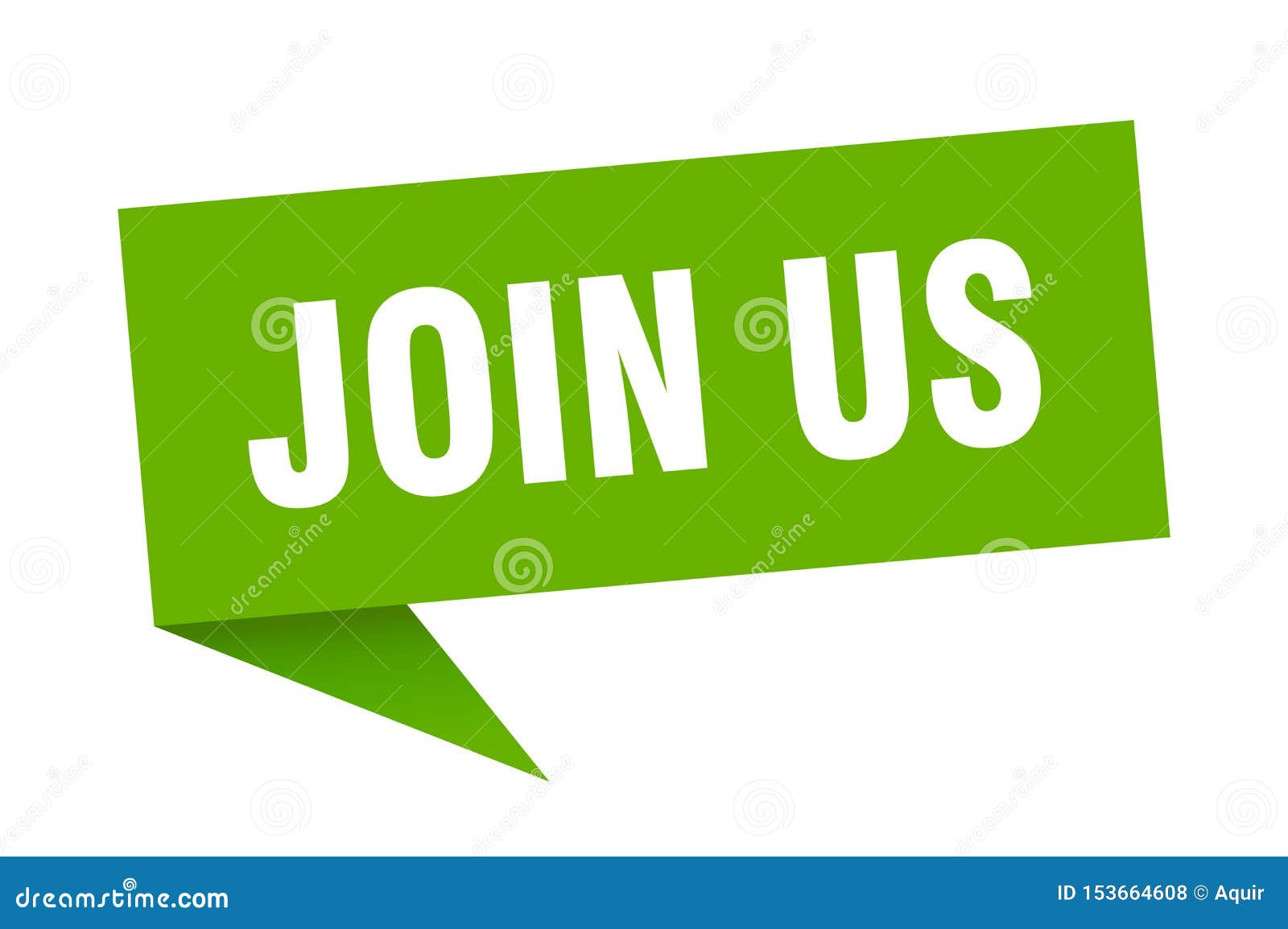 Join us speech bubble. stock vector. Illustration of join - 153664608