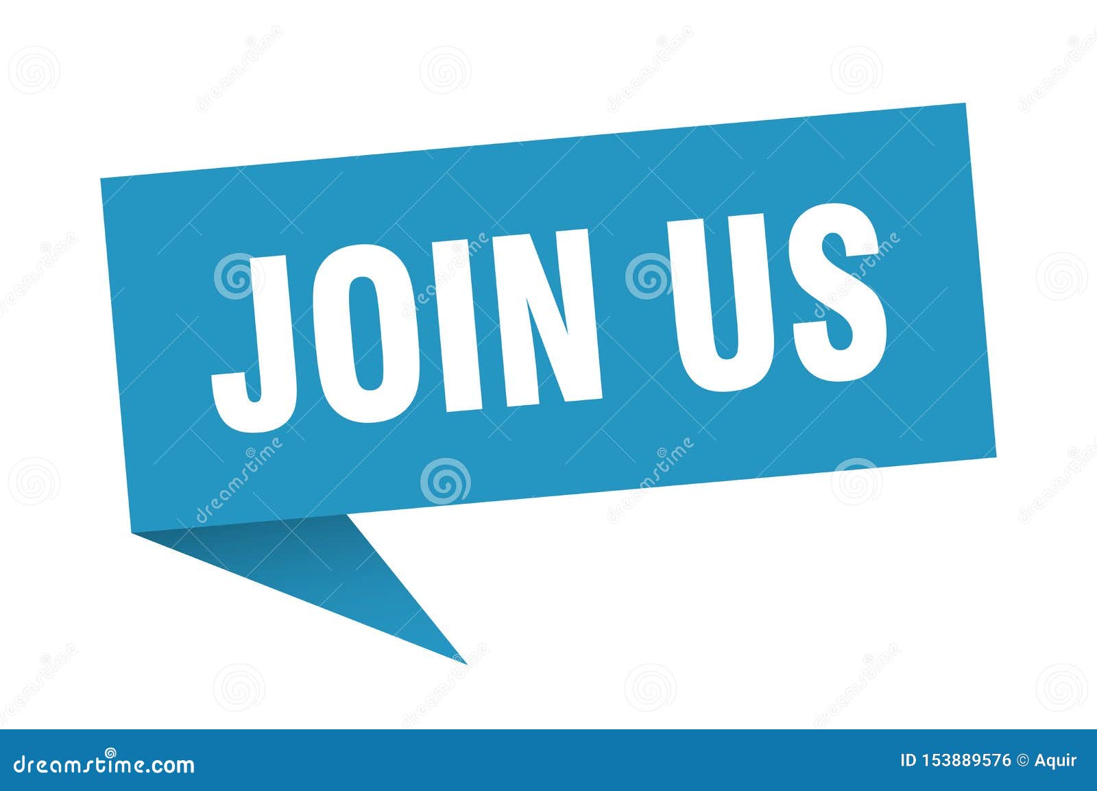 Join us speech bubble. stock vector. Illustration of label - 153889576