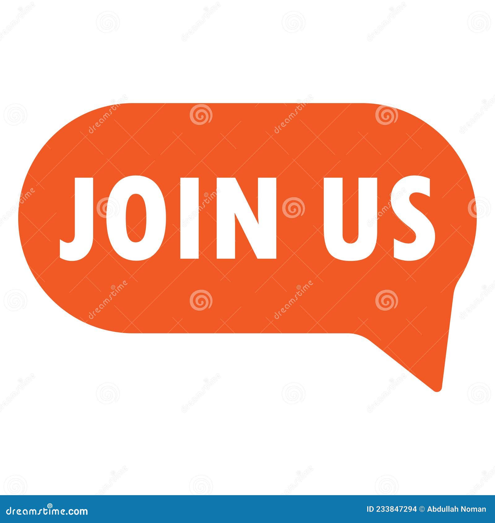 Join us sticker design stock vector. Illustration of business - 233847294