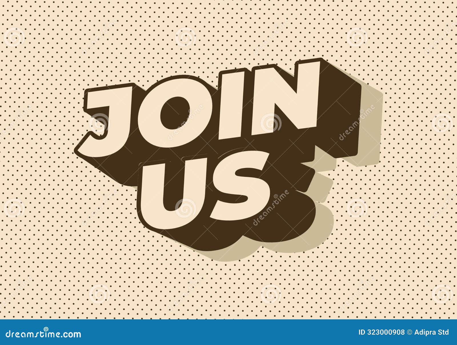 Join Us. Text Effect in Good Colors with 3D Style Stock Vector ...