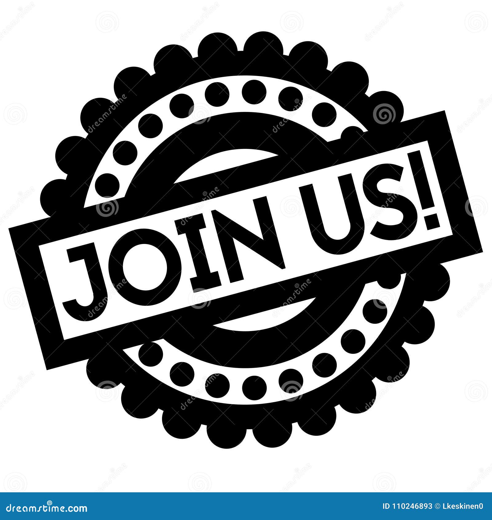 Join Us typographic stamp stock vector. Illustration of promotional ...