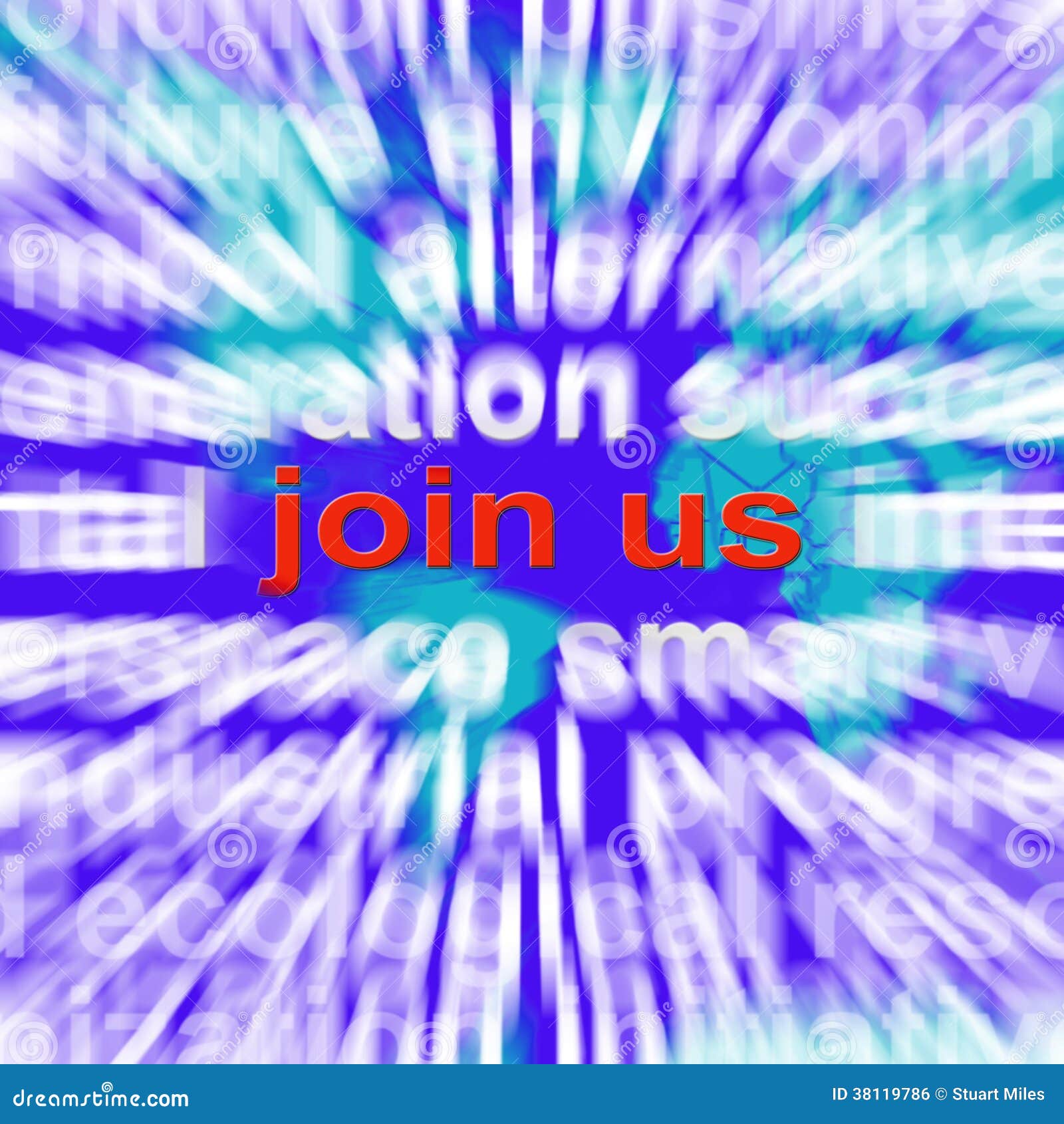 Join Us Word Cloud Shows Joining Membership Register Stock Illustration ...