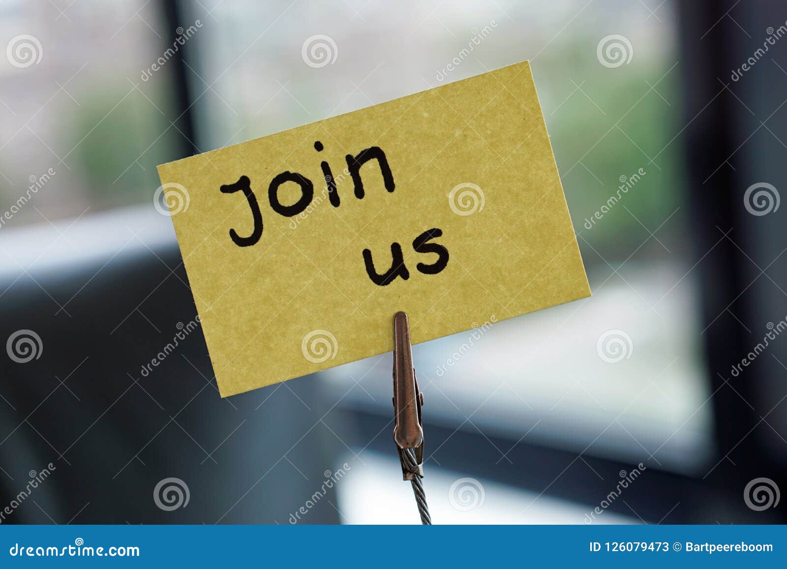 Join Us Written Written on a Memo Stock Image - Image of career, memo ...
