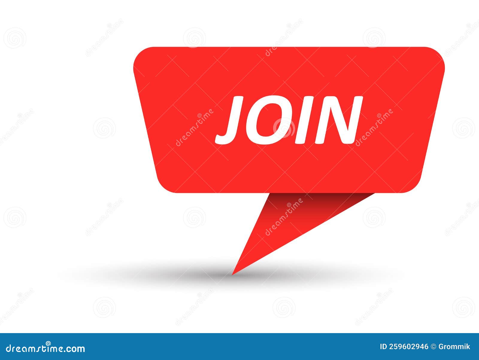 Join. Vector Banner, Pointer, Sticker, Label or Speech Bubble Stock ...