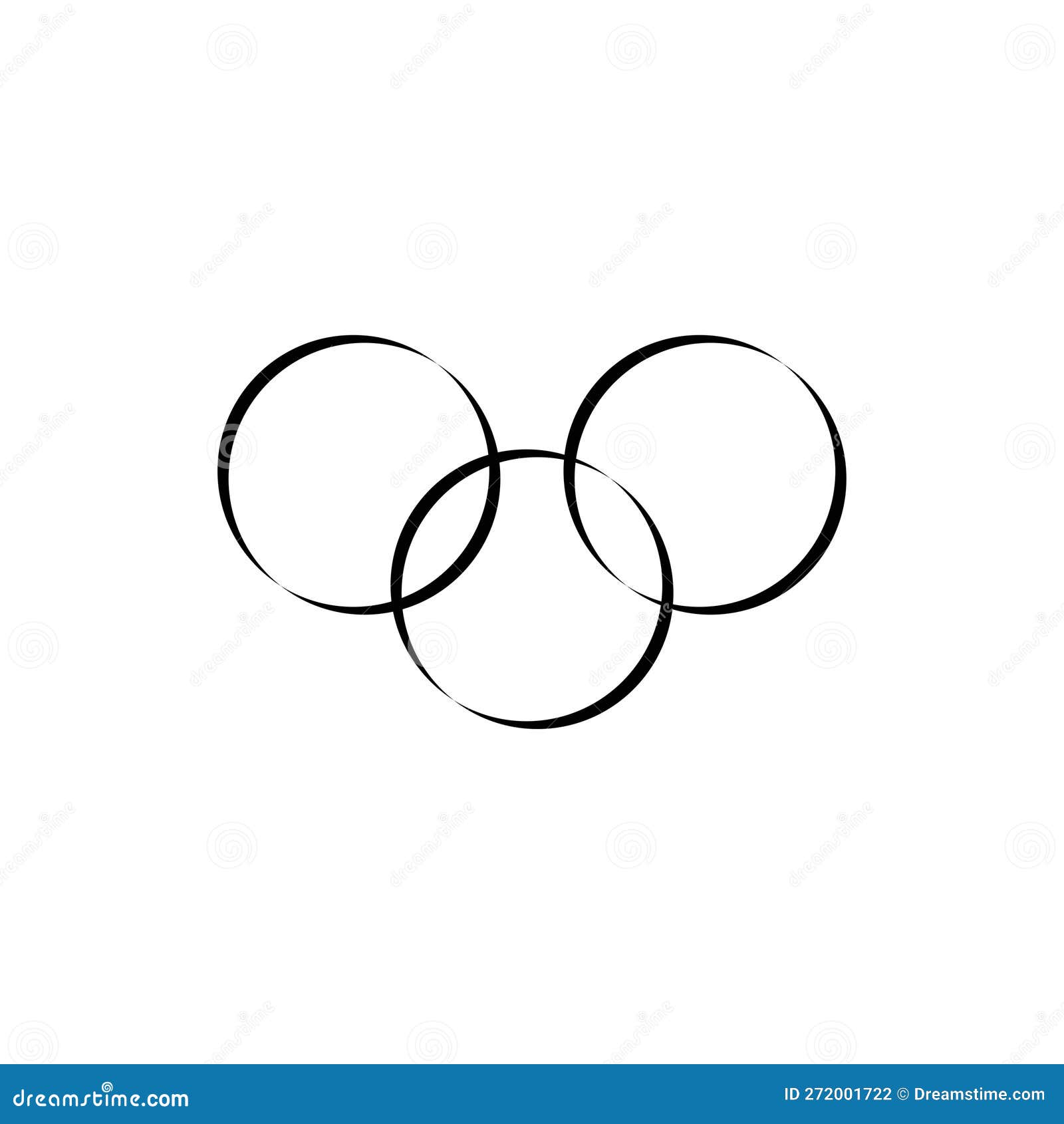 Joined Circle Vector Logo Design Stock Vector - Illustration of mobile ...