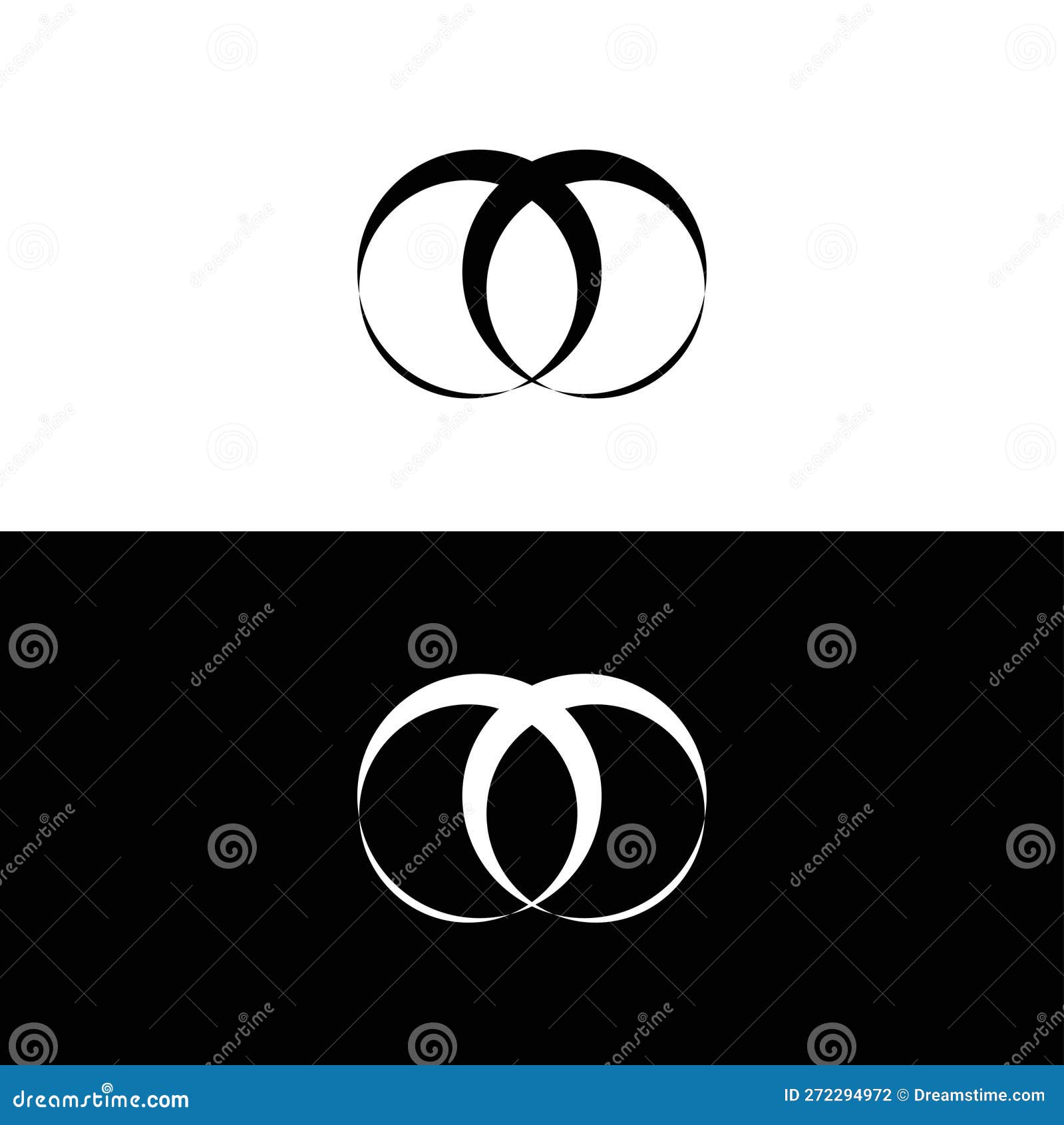 Joined Circle Vector Logo Template Design Stock Vector - Illustration ...