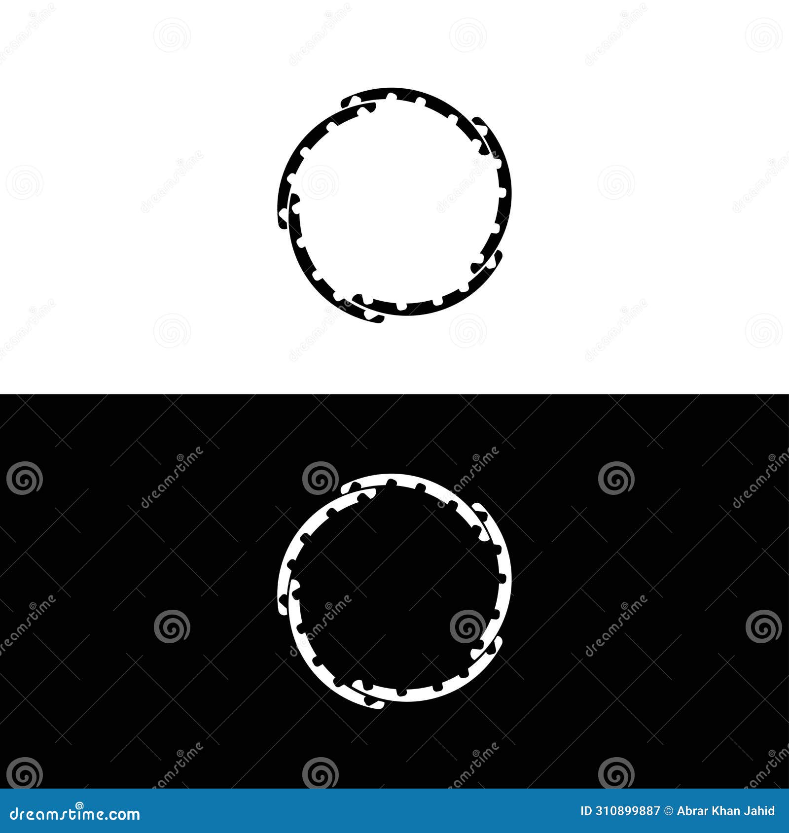 Joined Circle Vector Logo Template Design . Circle Icon Illustration ...