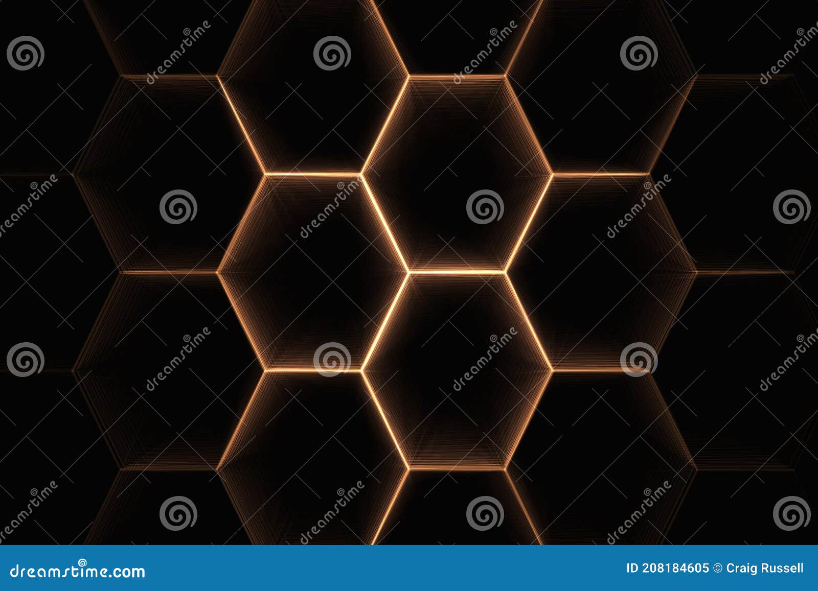 Joined Faded Hexagon Repeating Pattern Stock Illustration ...