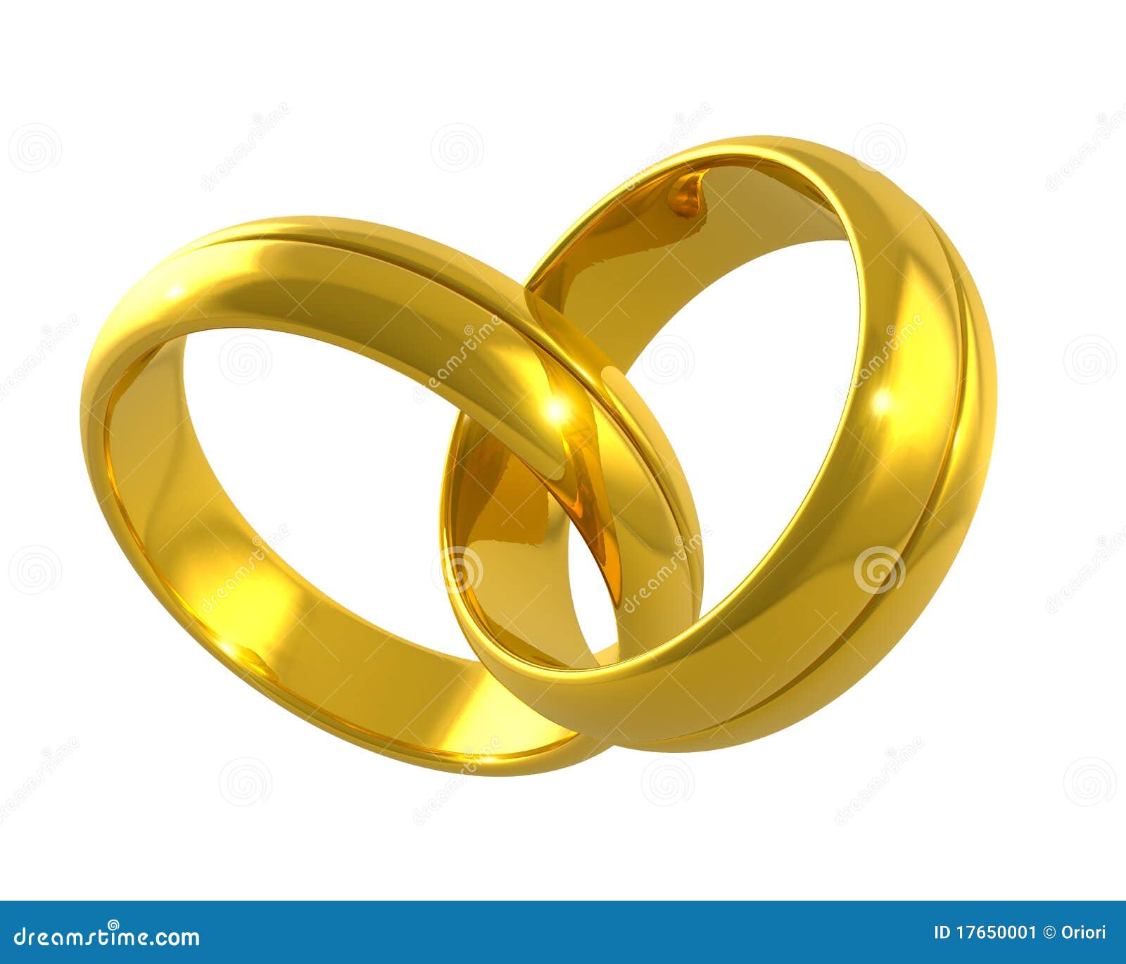 Joined Golden Rings Royalty-Free Stock Photography | CartoonDealer.com ...