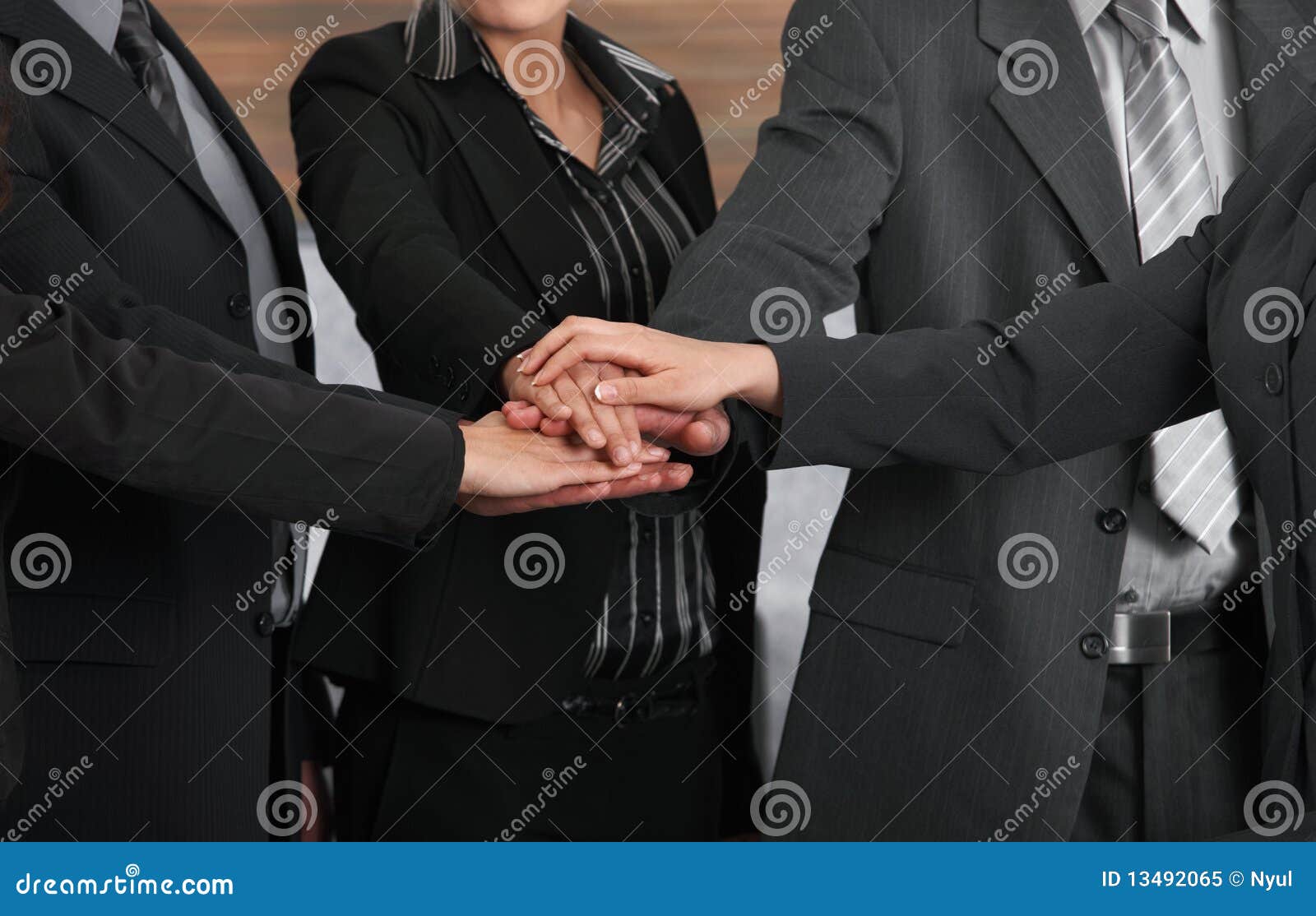 Joined hands stock image. Image of jacket, cooperation - 13492065
