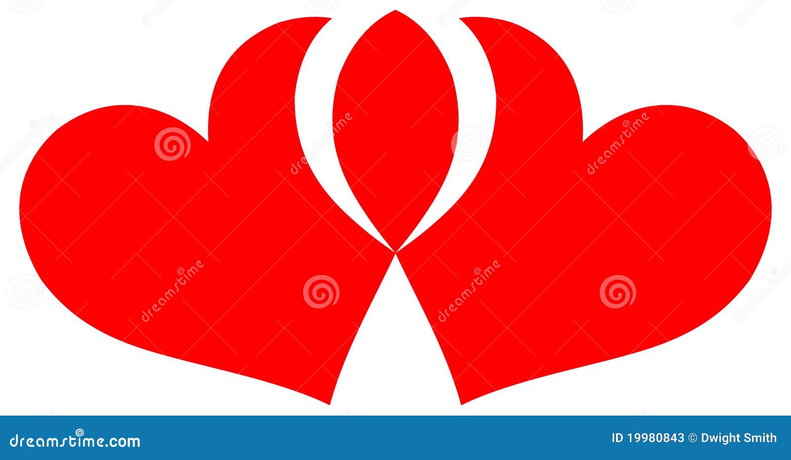 Joined Hearts stock illustration. Illustration of icon - 19980843