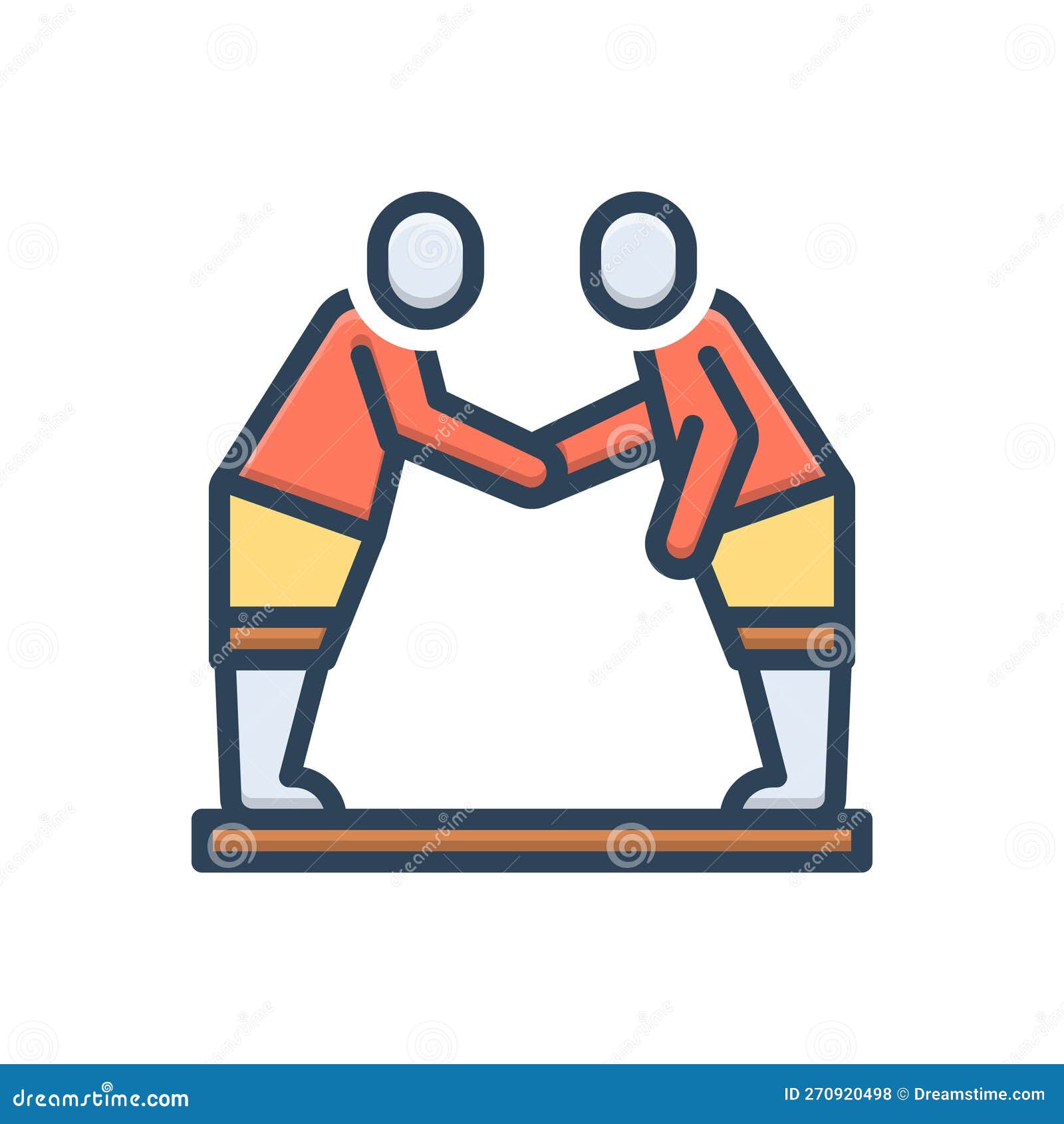 Color Illustration Icon for Joined, Connect and Friendship Stock Vector ...