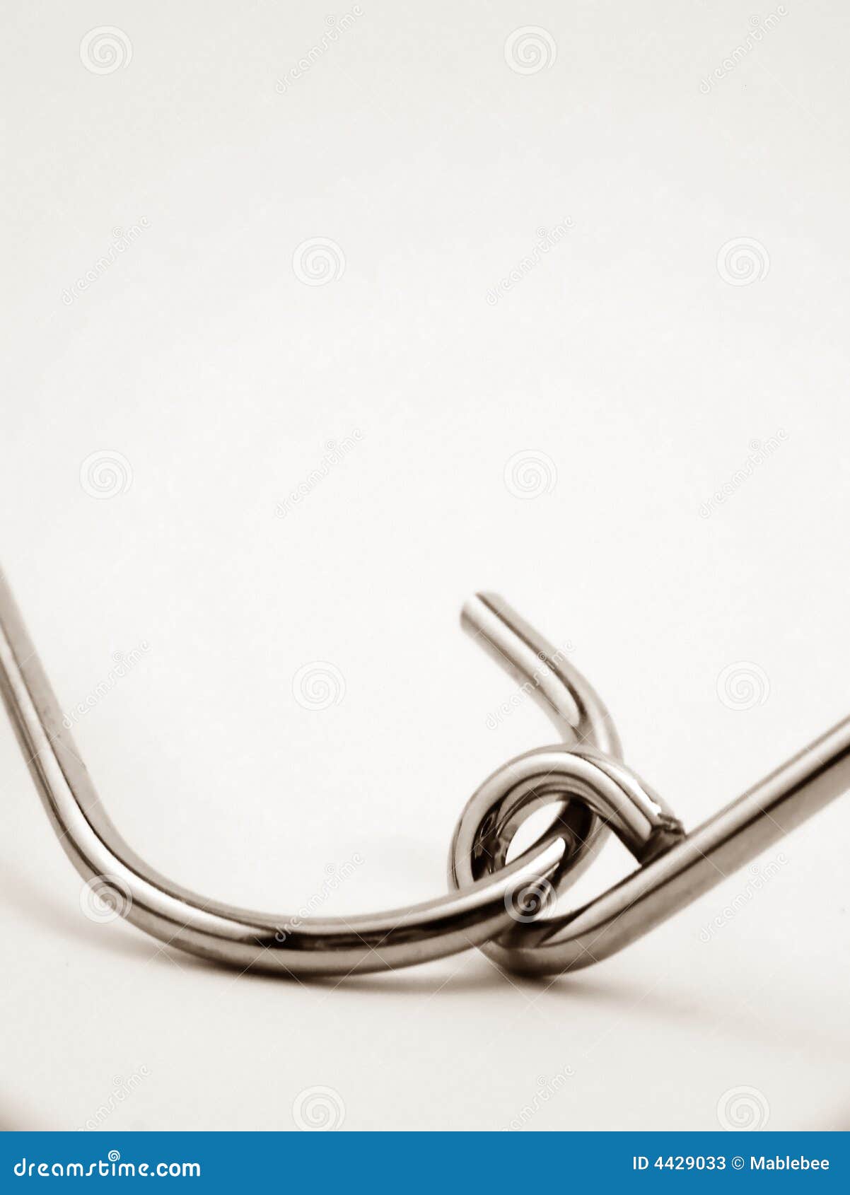 Joined Metal Hooks, Vertical Stock Image - Image of bound, hooked: 4429033