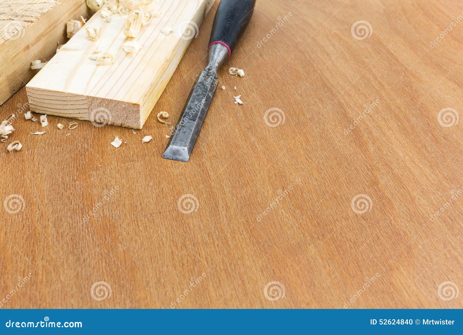 Joiner Chisel with Boards and Shavings Stock Photo - Image of ...