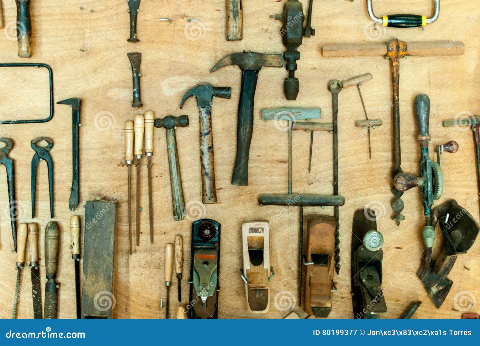 Joiner`s tools stock image. Image of hammer, carpenter - 80199377