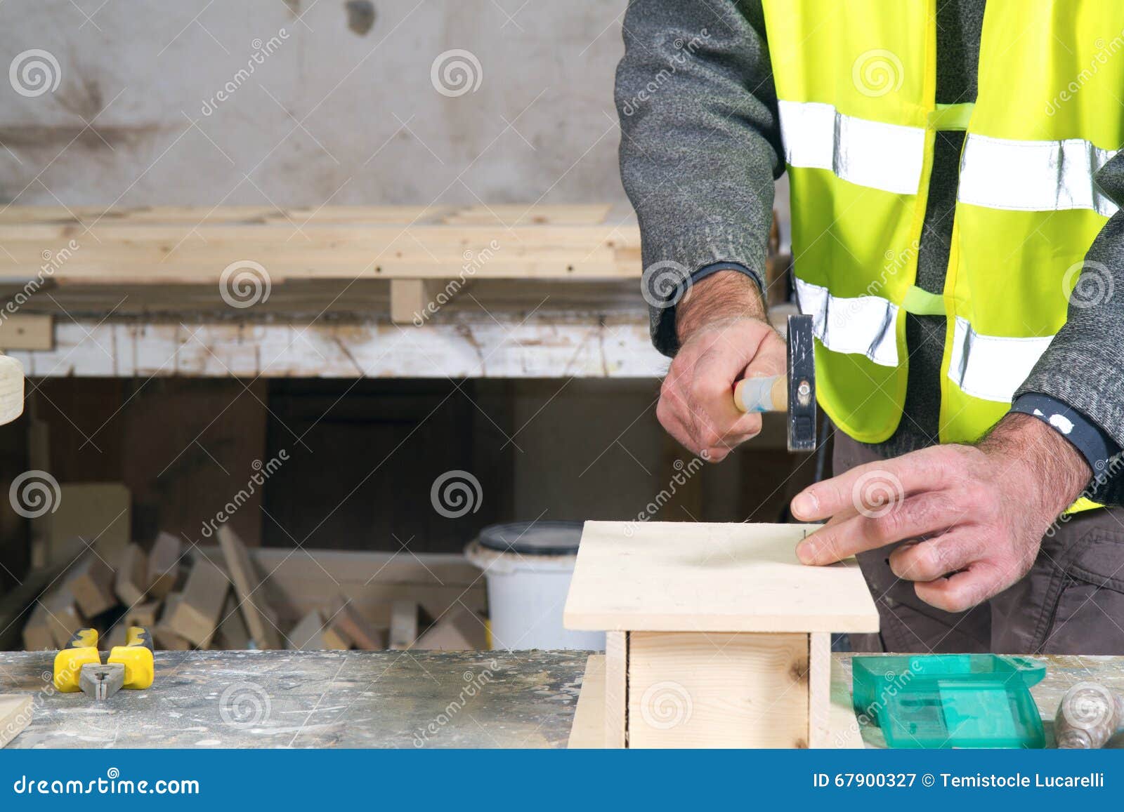 Joiner at work stock image. Image of timber, texture - 67900327