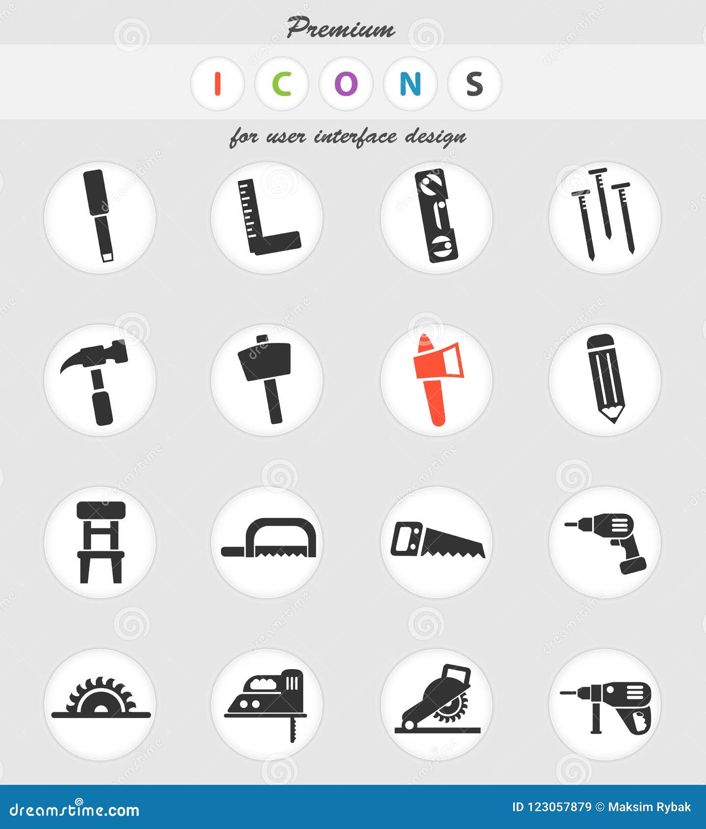 Joinery icon set stock vector. Illustration of corner - 123057879