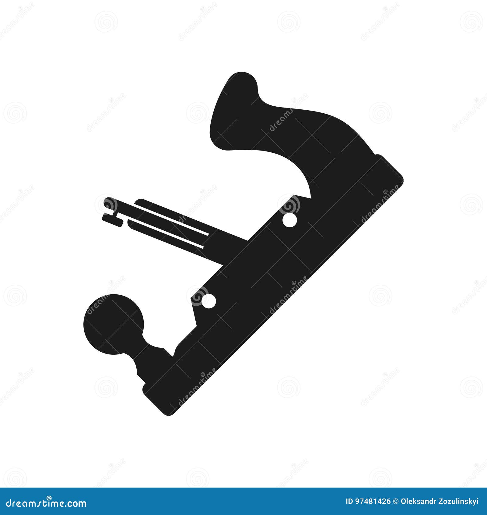Joinery Tool Vector Black Icon on White Background. Stock Vector ...