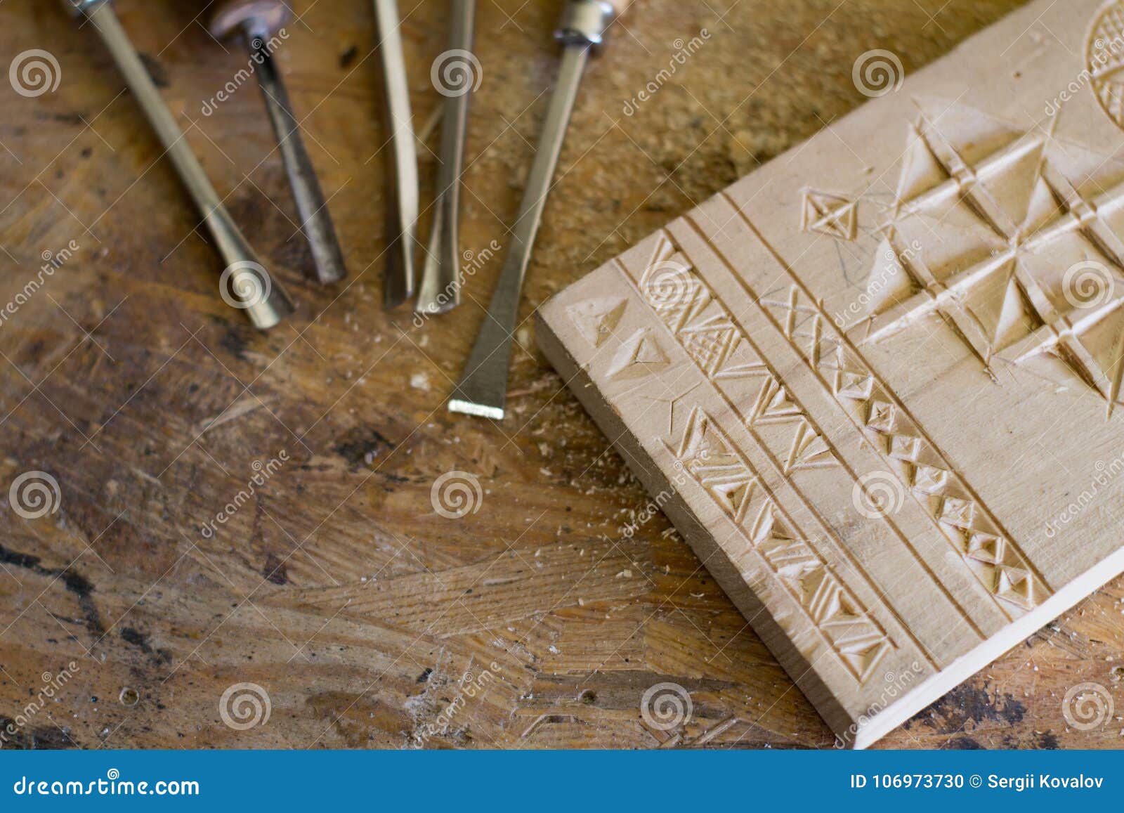 Joinery Workshop Close Up Picture Stock Photo - Image of carver, wood ...