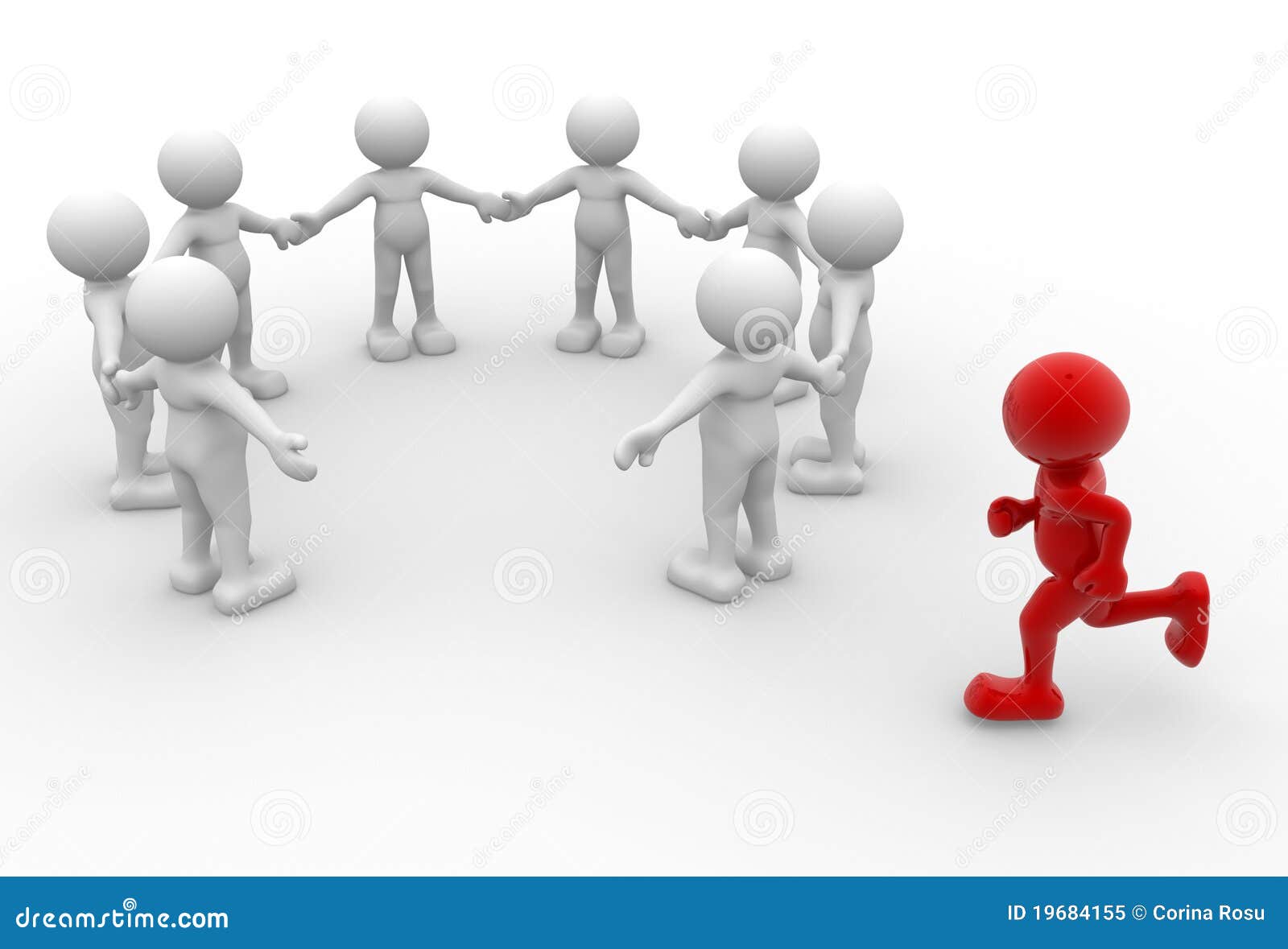 Joing stock illustration. Illustration of circle, contact - 19684155