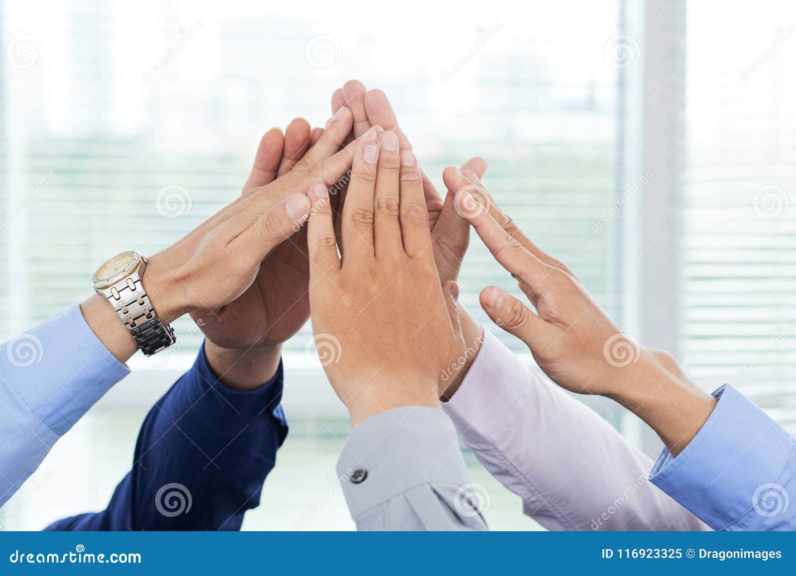 Joining Hands Together stock image. Image of group, businessman - 116923325
