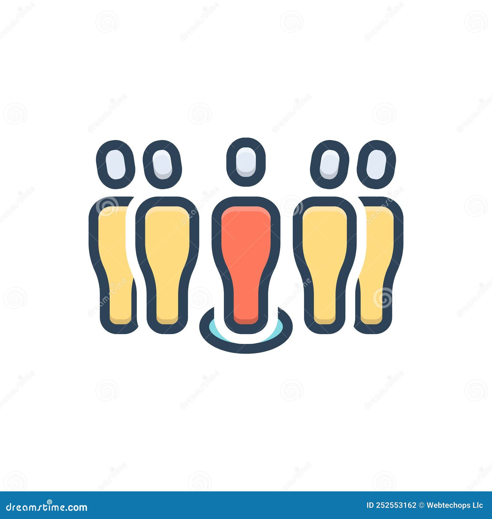 Color Illustration Icon for Joining, Collaboration and Union Stock ...