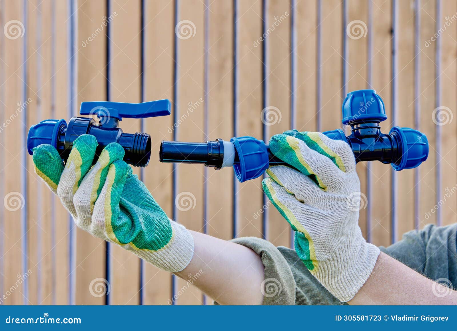 Assembly of an External Water Supply System Using Triple and Valve ...