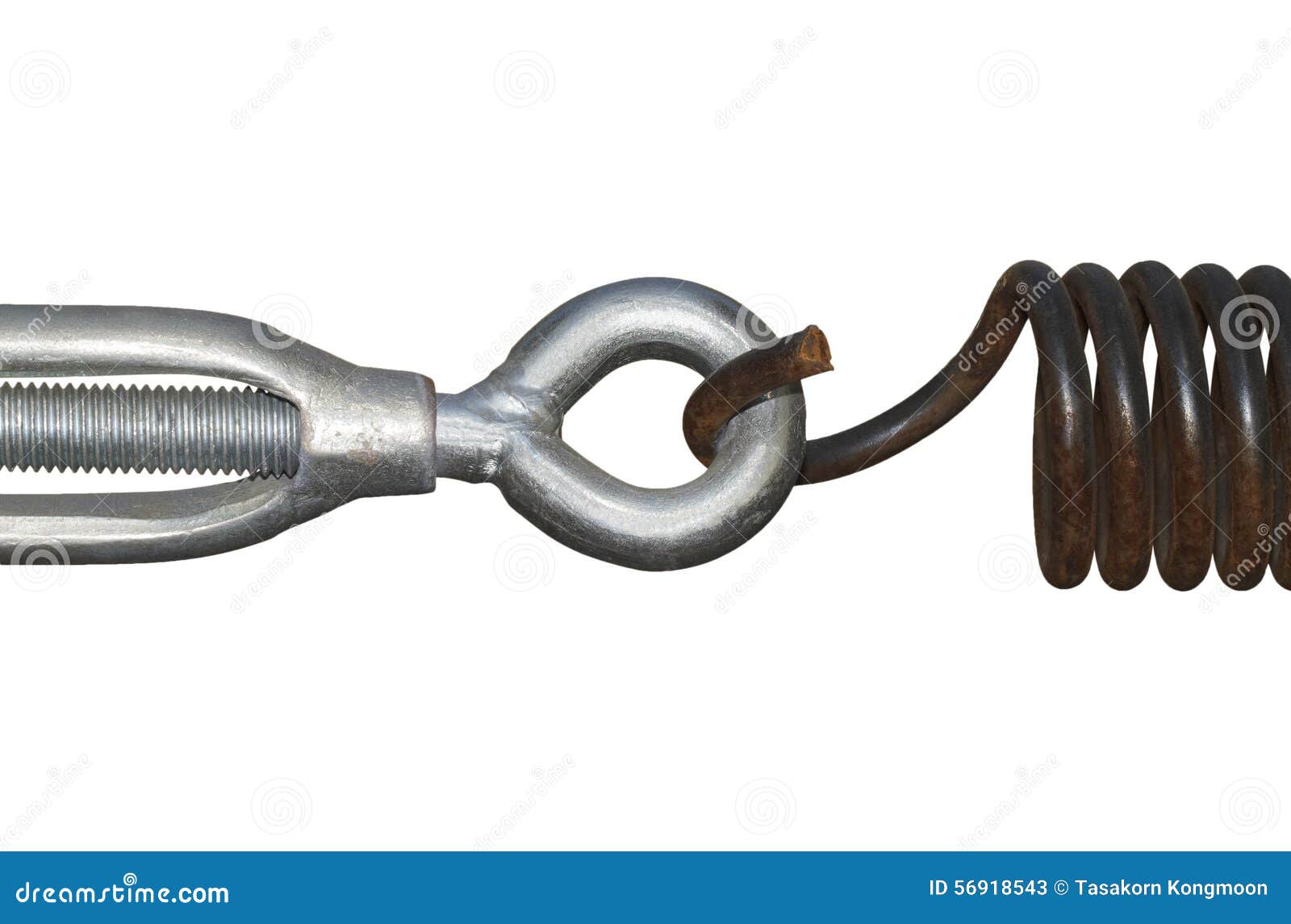 Joint between Anchor Eye and Steel Spring for Pattern Stock Image ...