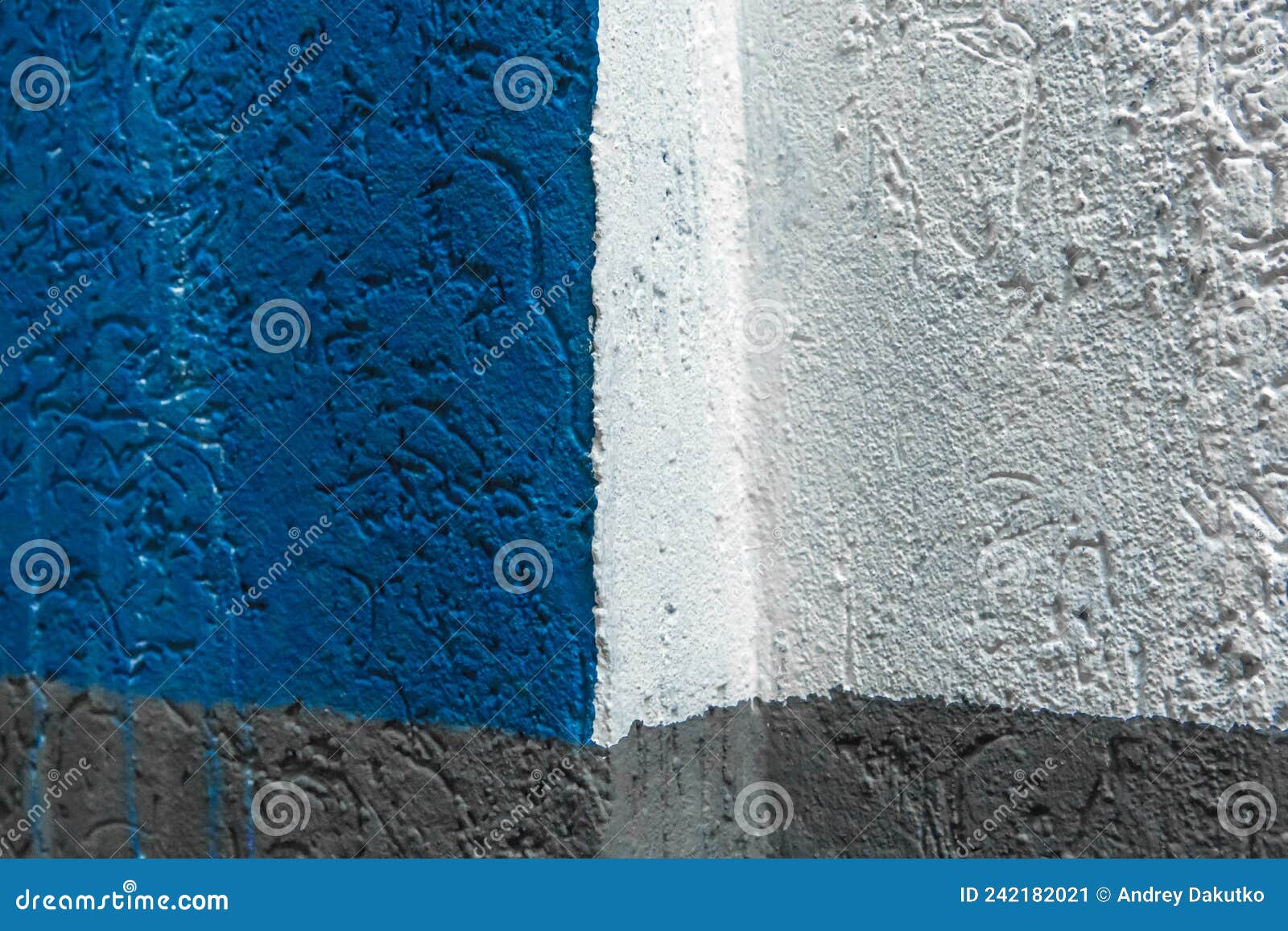 Joint Angle Corner Plaster Blue Wall Stucco Architecture Interior ...