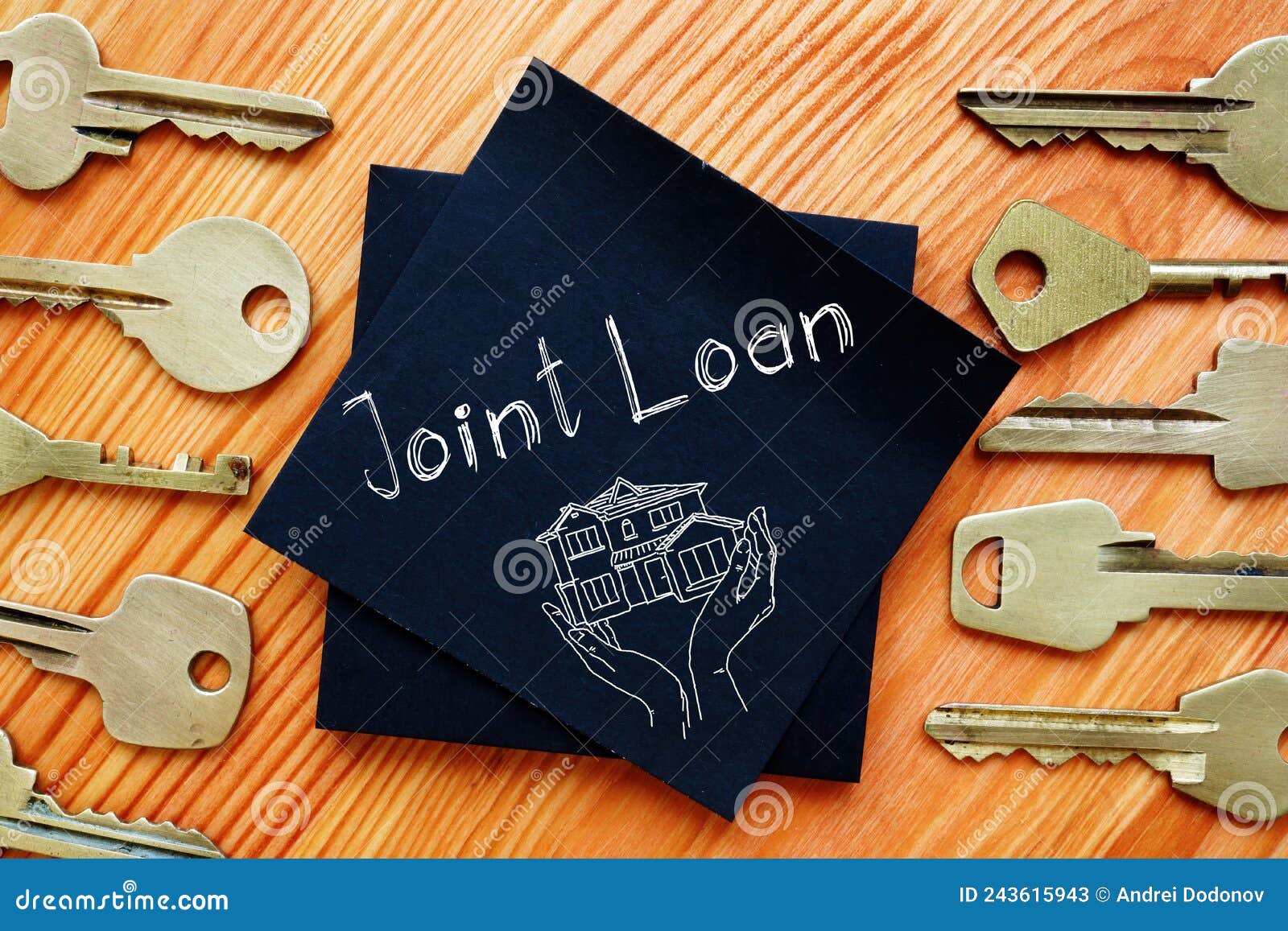 Joint Loan is Shown on the Photo Using the Text Stock Image - Image of ...